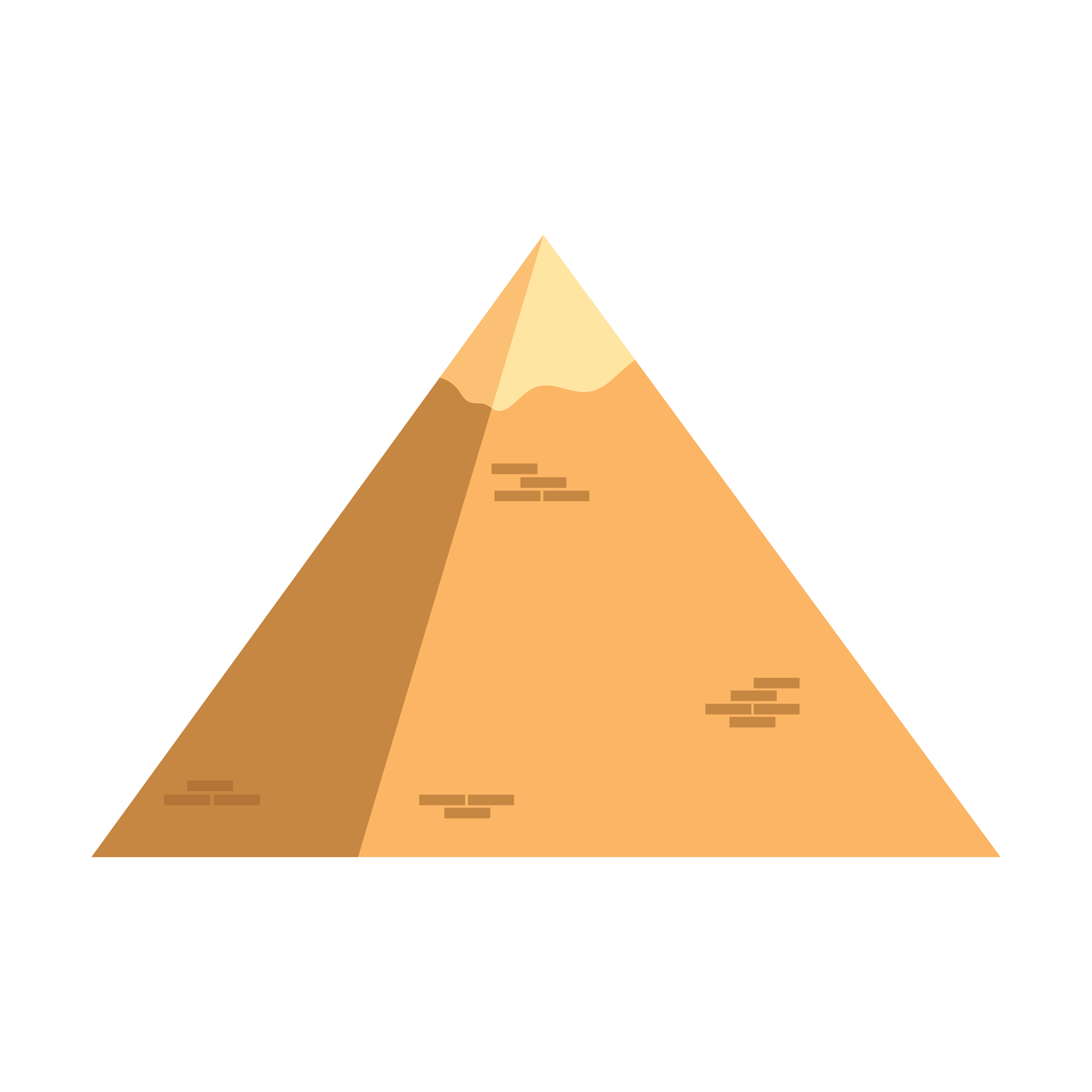 Egyptian pyramid vector design illustration isolated on white ... Egyptian pyramid vector design illustration isolated on white ...