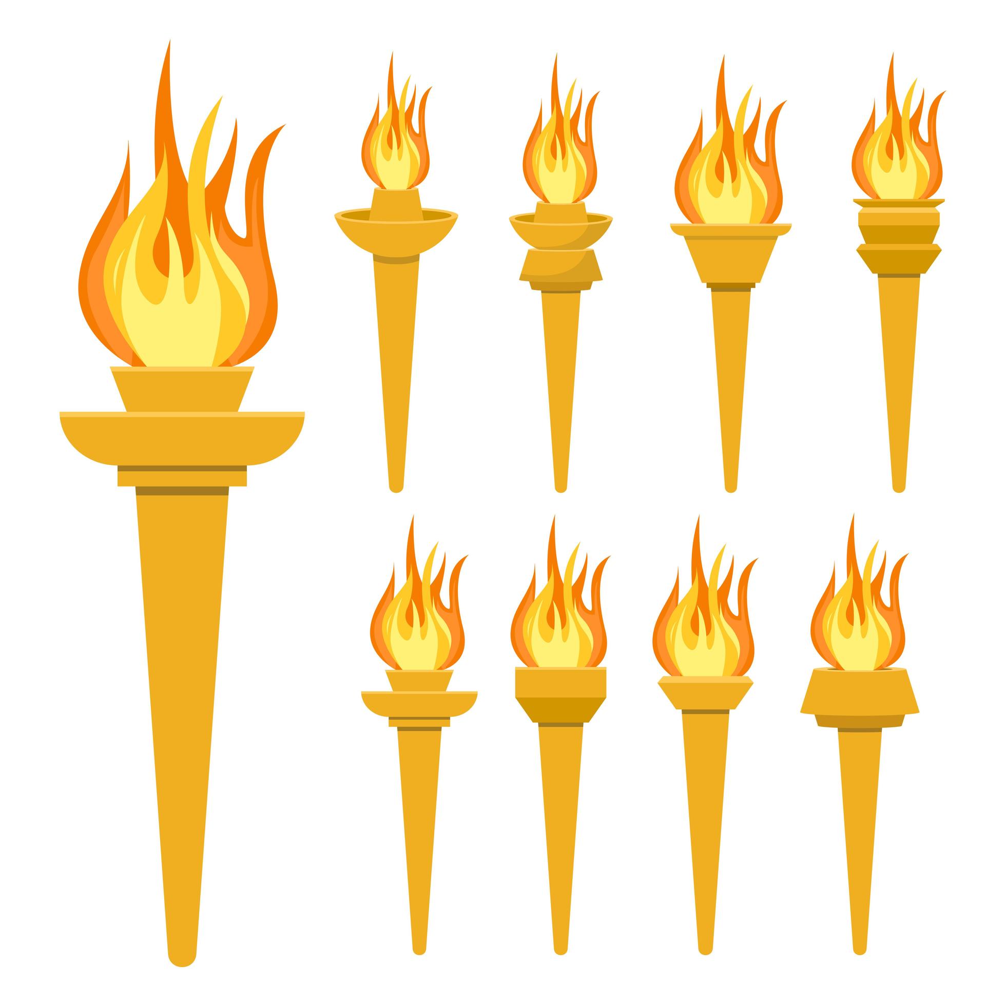 Torch vector design illustration isolated on white background 1844158 ... Torch vector design illustration isolated on white background 1844158 ...