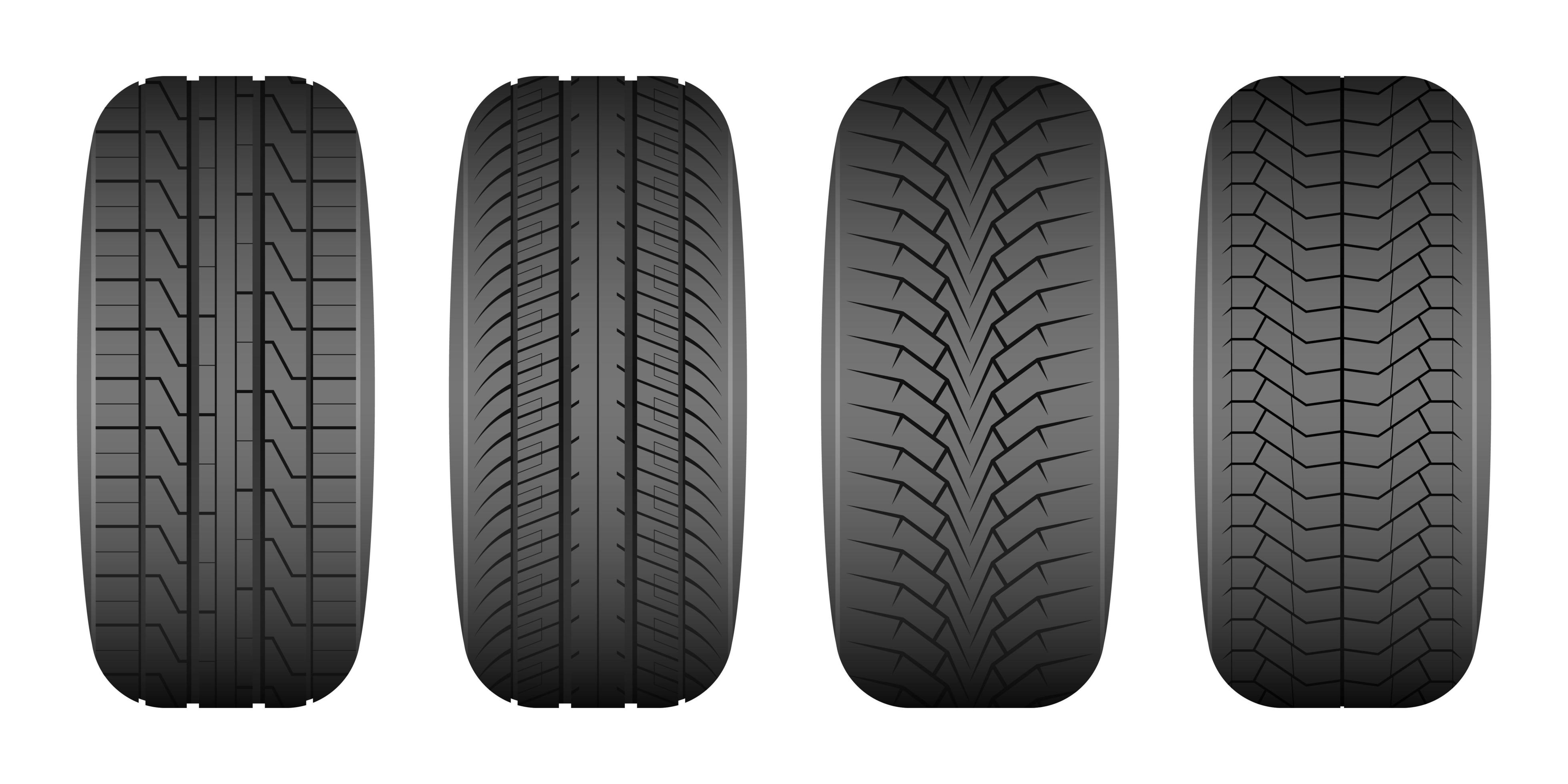 Car Tyre Vector Design Illustration Isolated On White Background