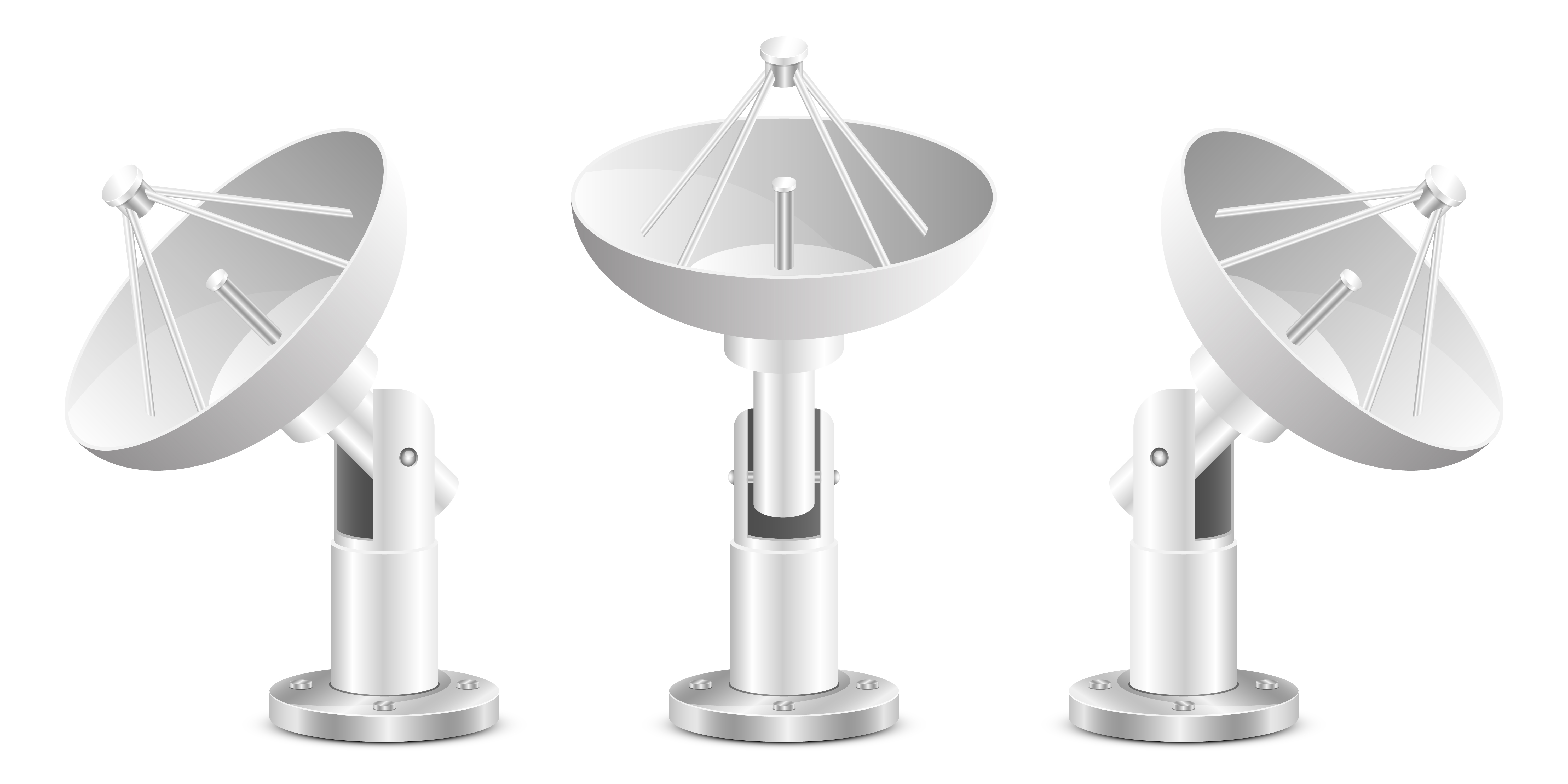 Satellite dish vector design illustration isolated on white background ...