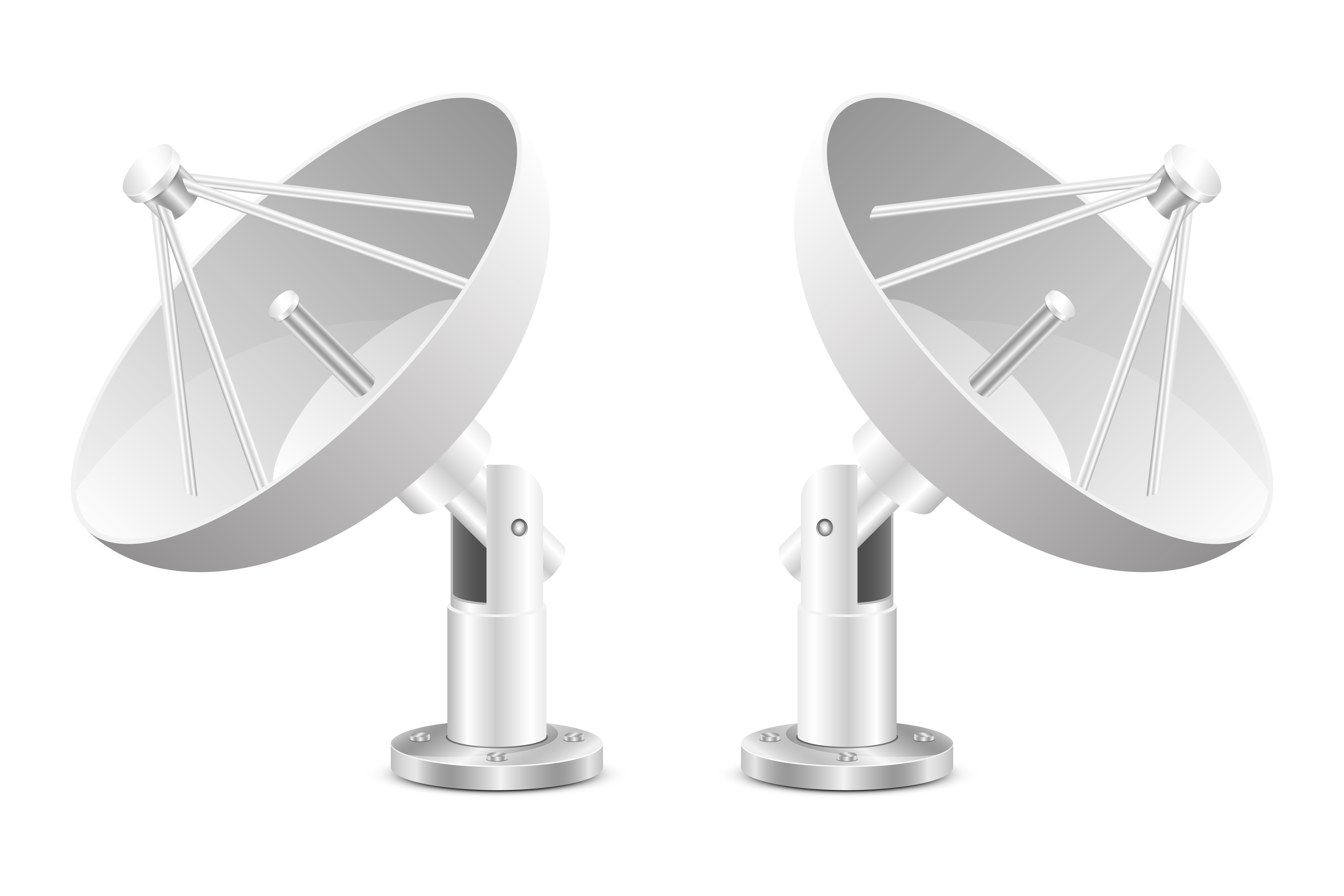 Satellite dish vector design illustration isolated on white background ...