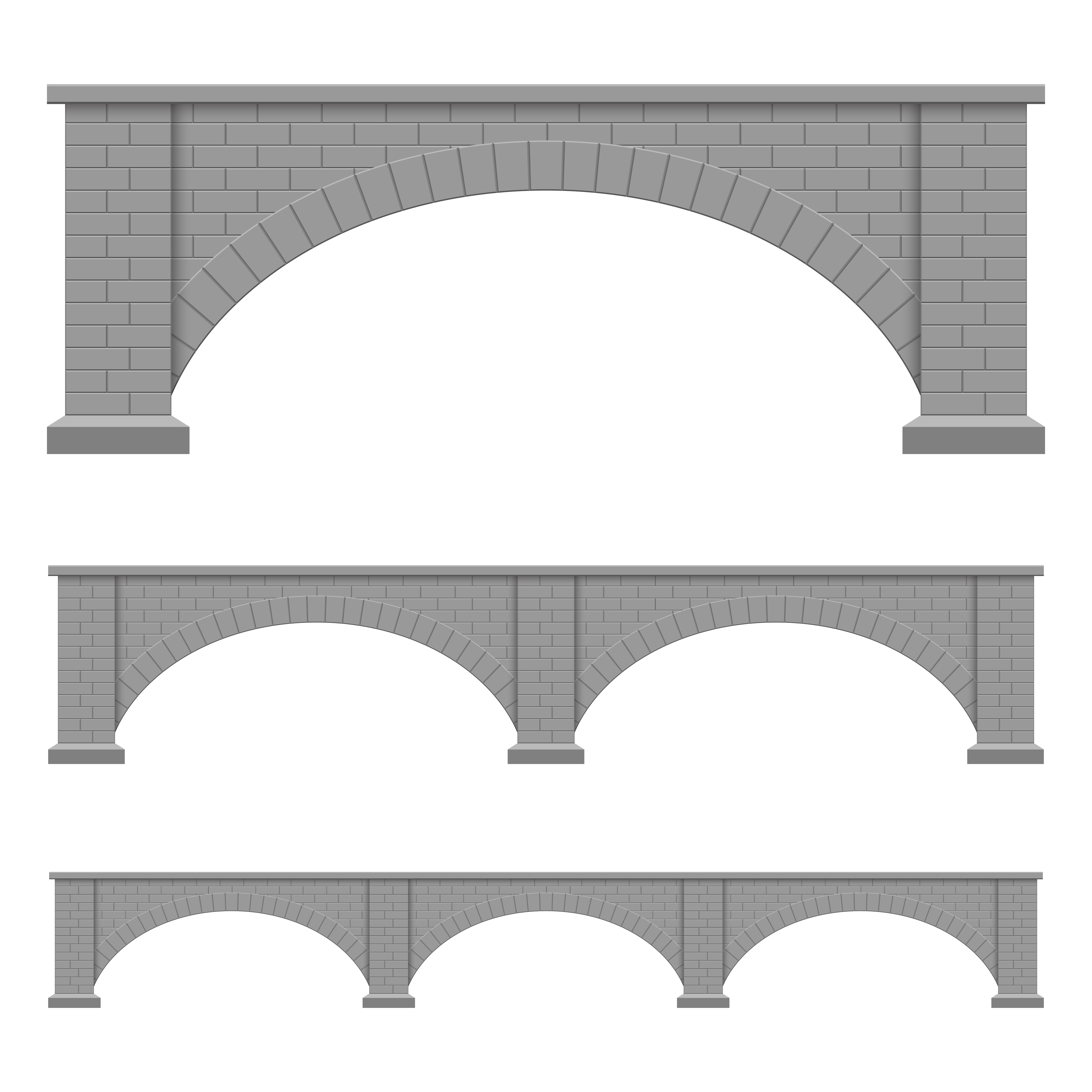 Stone Bridge Vector Design Illustration Isolated On White Background