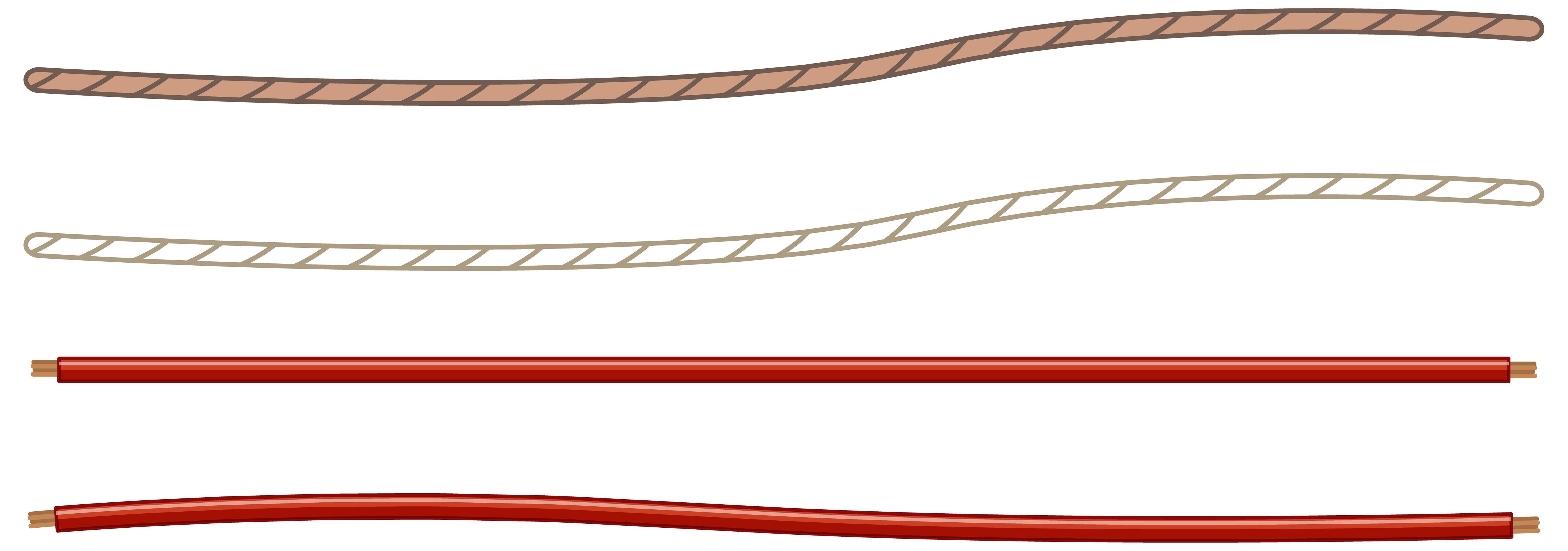 Power cables and strings isolated on white background 1845044 Vector ...