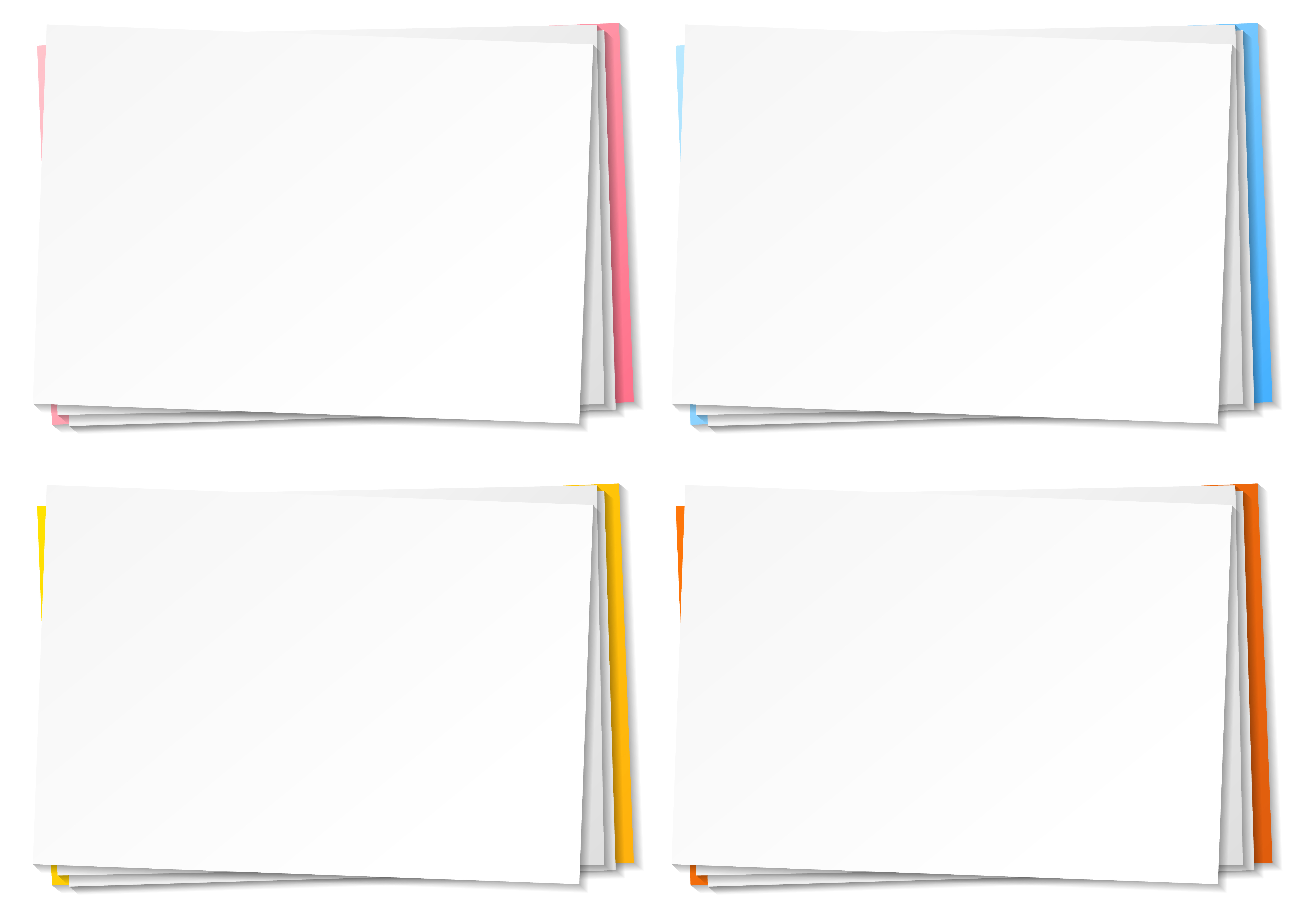 Set of blank paper note template 1848778 Vector Art at Vecteezy Set of blank paper note template 1848778 Vector Art at Vecteezy