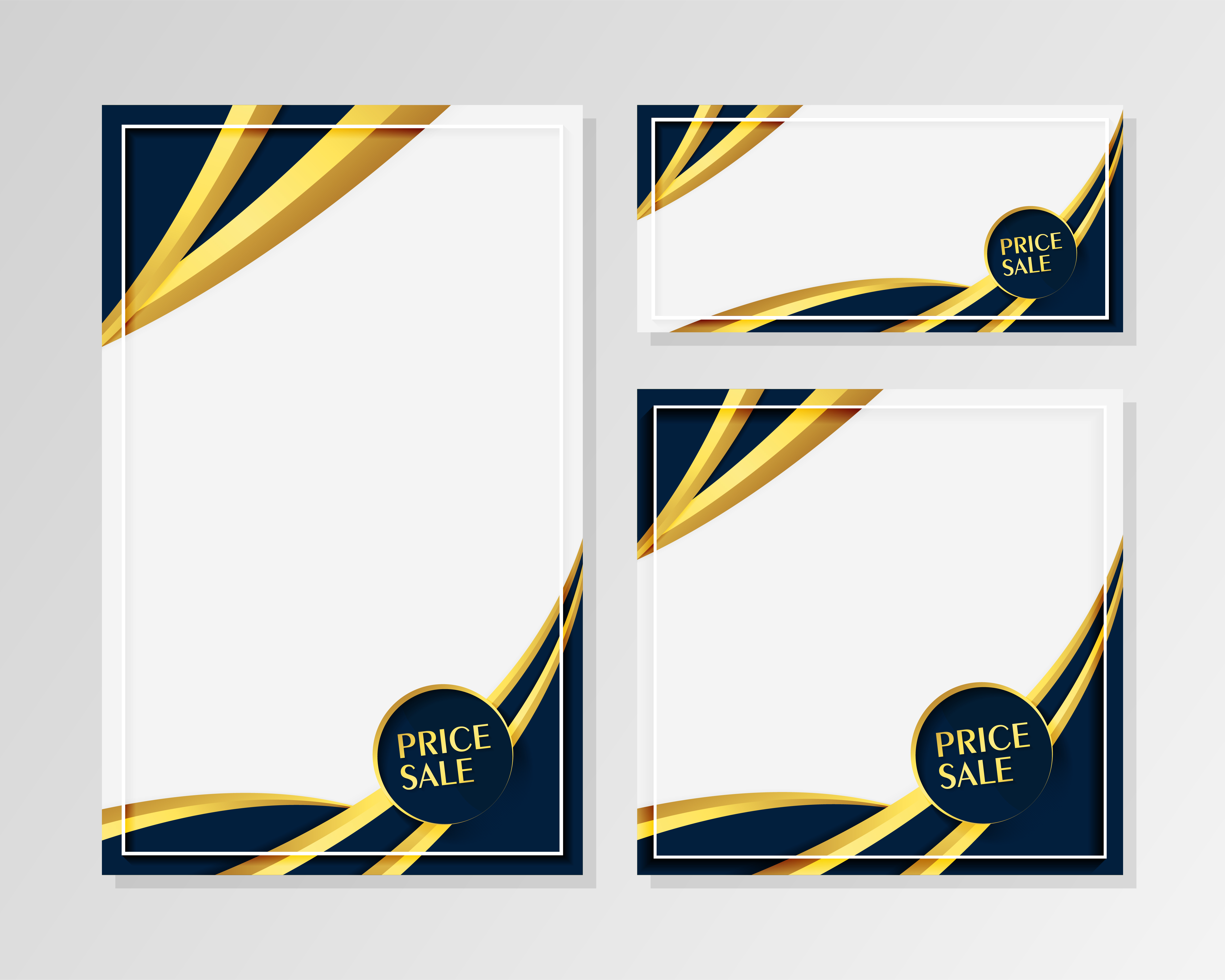 Sale price background with text space set 1849269 Vector Art at Vecteezy