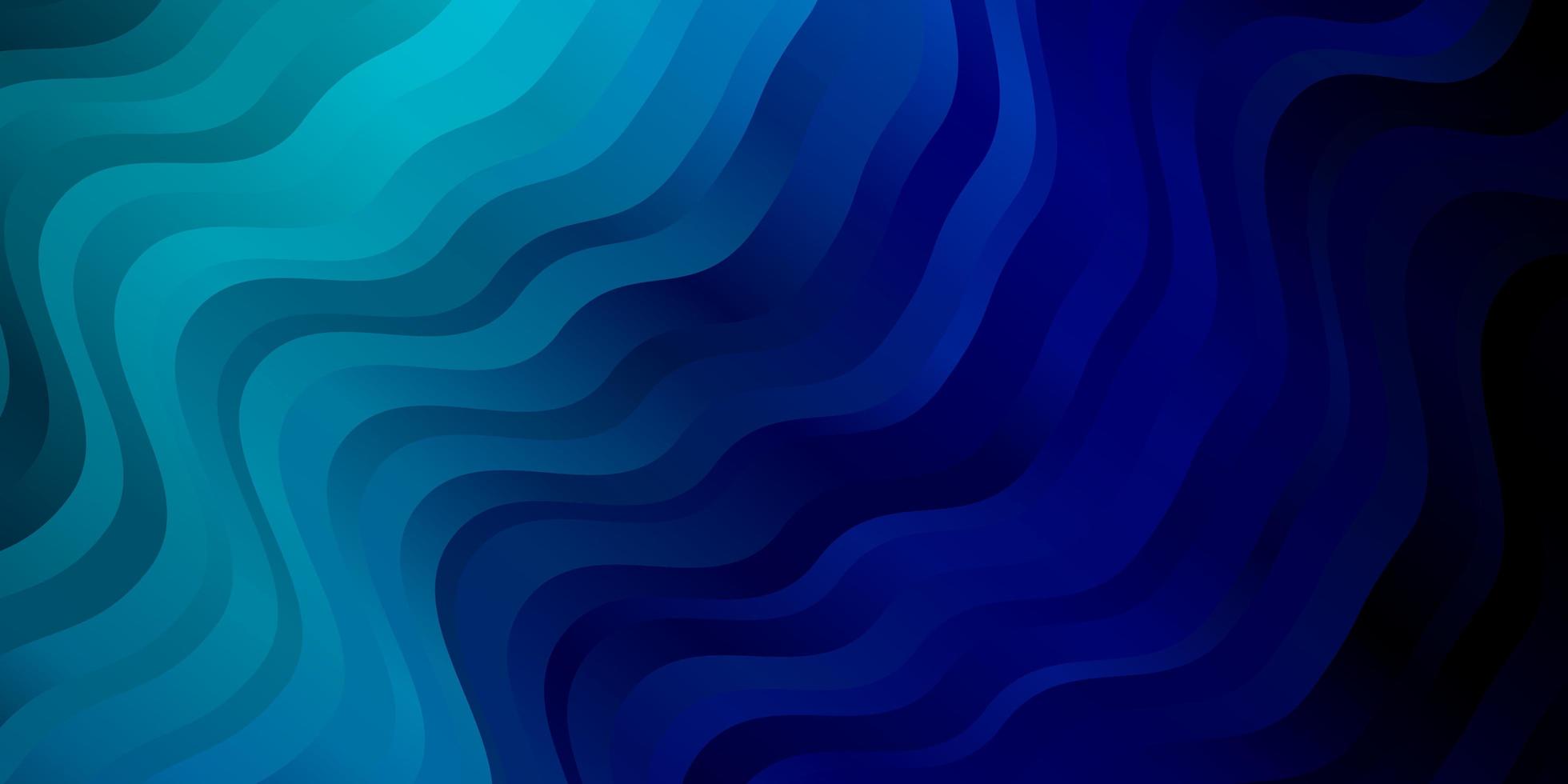 Dark Blue Green Vector Pattern With Curved Lines 1850800 Vector Art