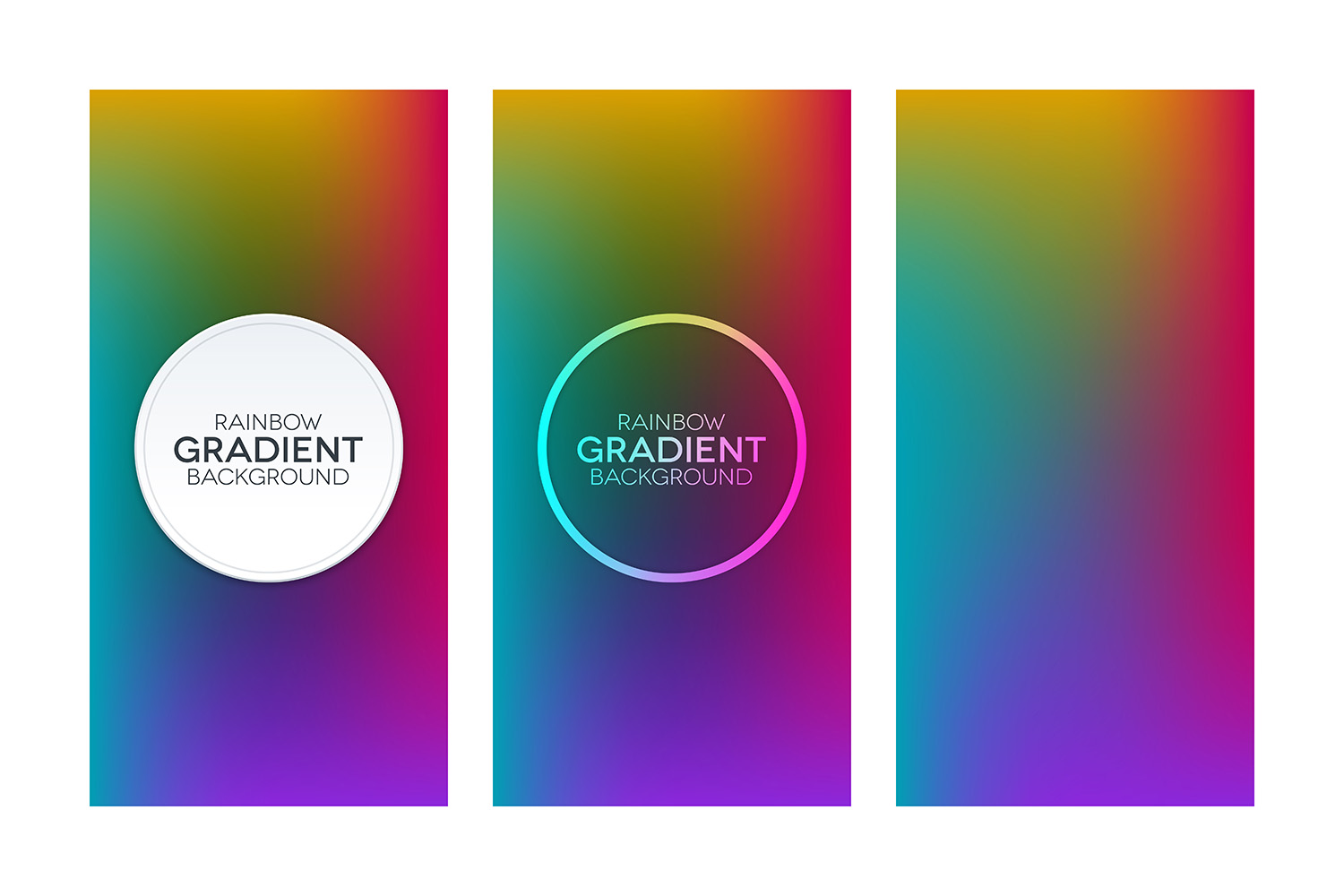 Rainbow gradient banner set 1851098 Vector Art at Vecteezy