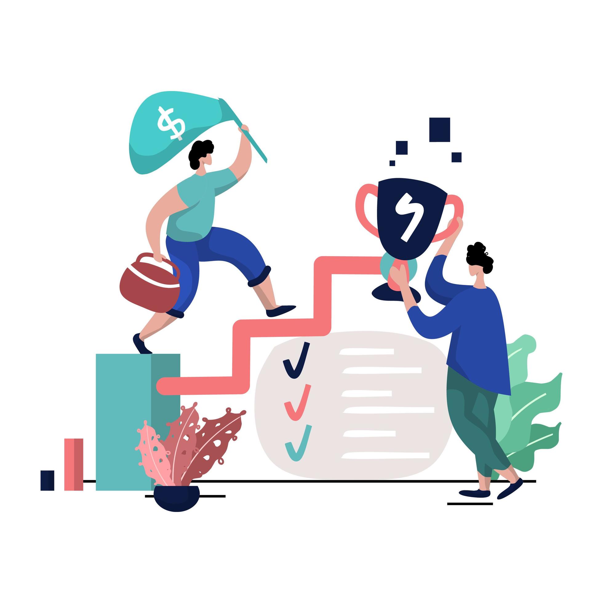 Career Coaching Illustration 1861208 Vector Art At Vecteezy