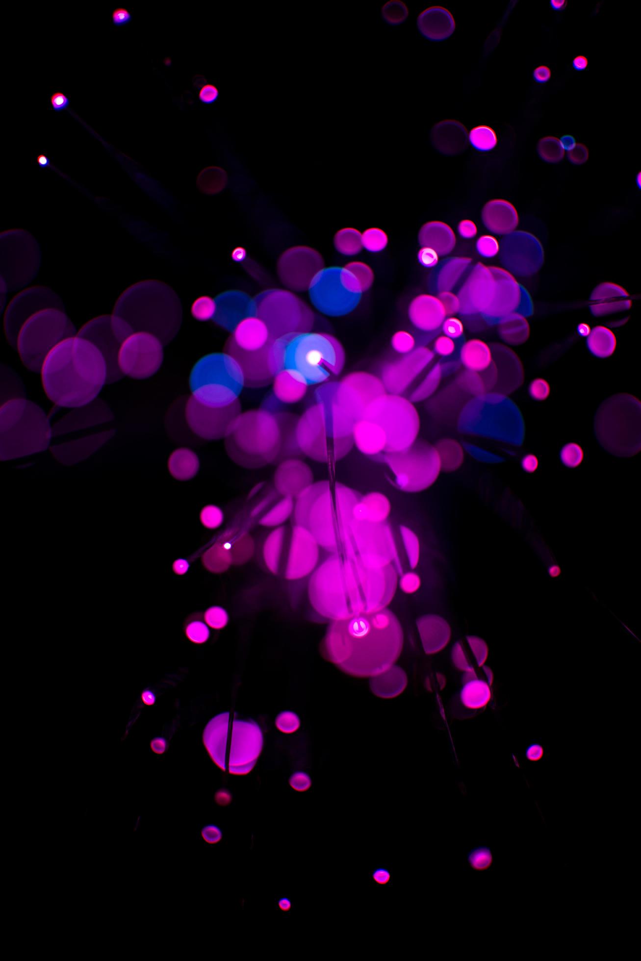 Purple bokeh light celebrate at night, defocus light abstract ...