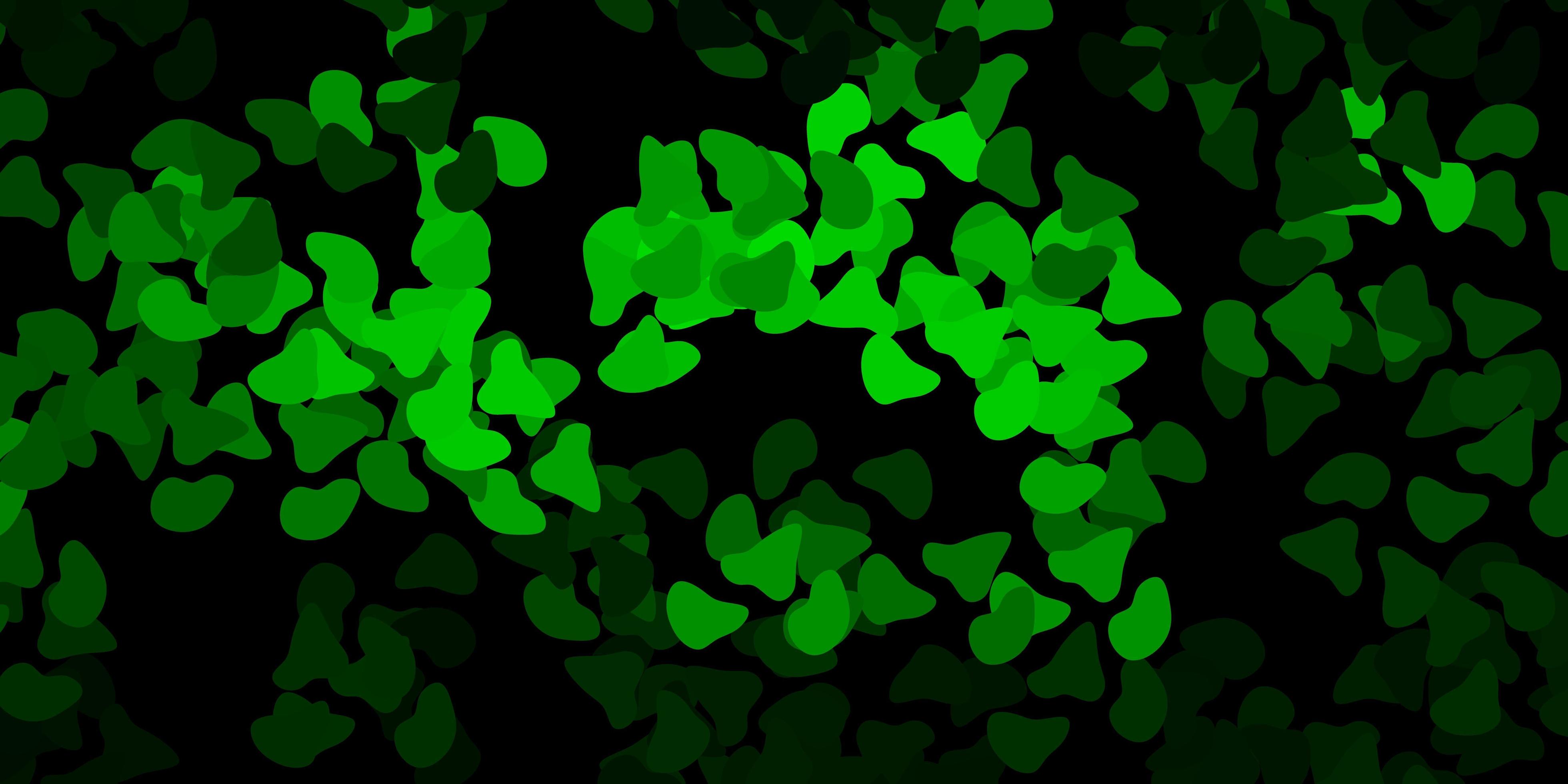 Dark Green Vector Background With Random Forms 1866585 Vector Art At