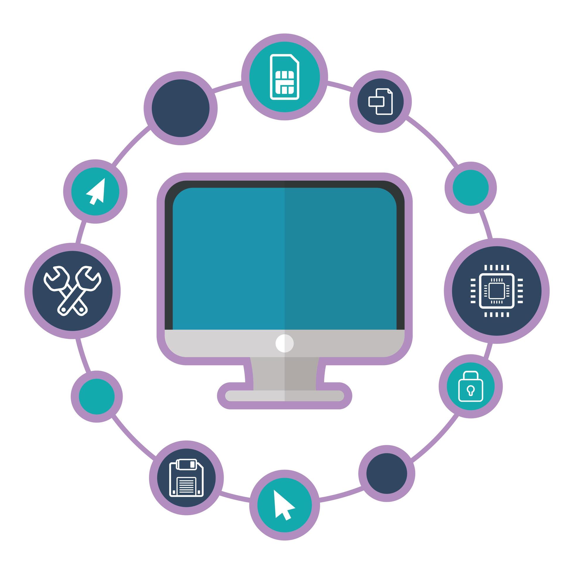 Isolated computer design 1869982 Vector Art at Vecteezy Isolated computer design 1869982 Vector Art at Vecteezy