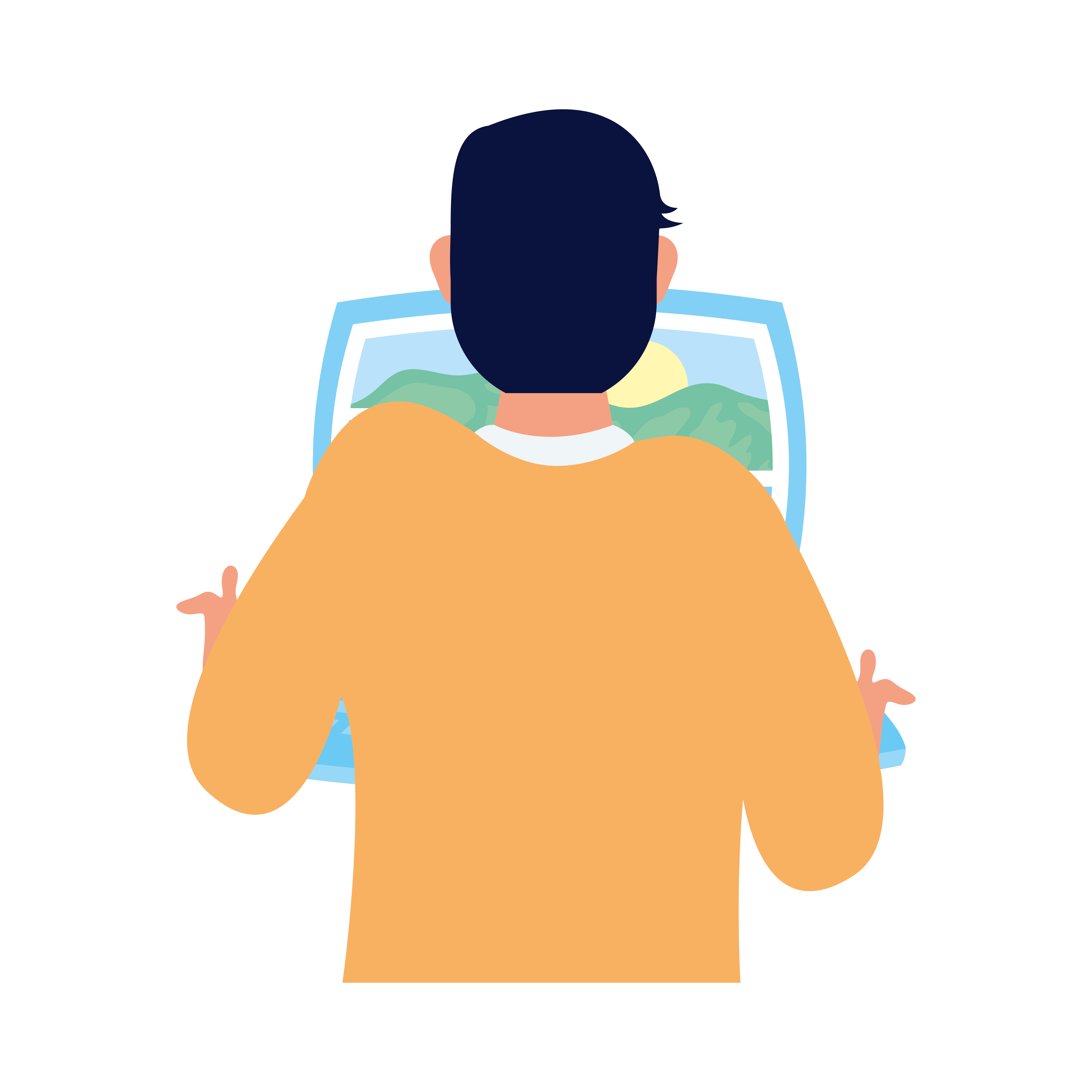 young man using laptop character 1870056 Vector Art at Vecteezy