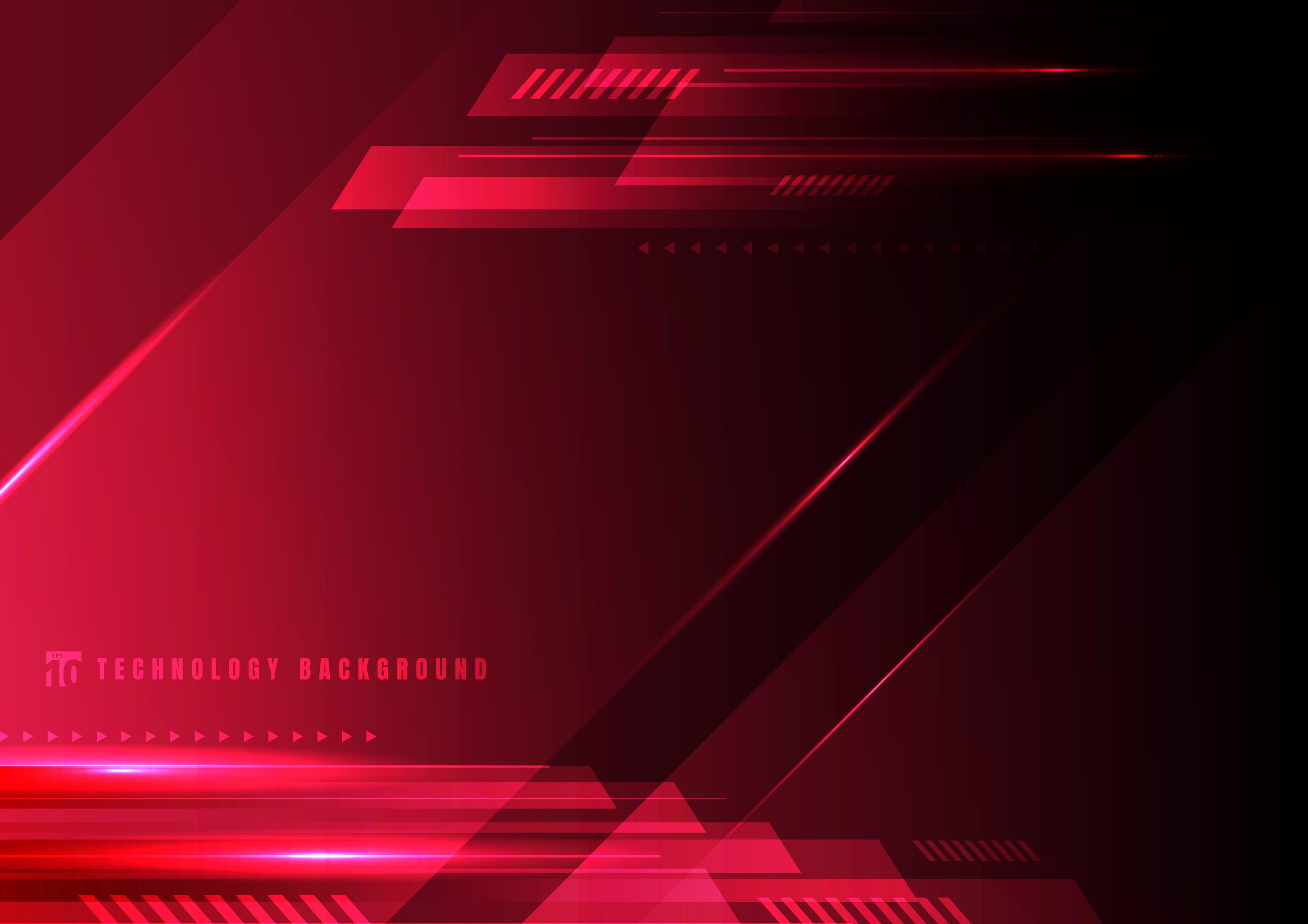 Abstract technology geometric red and black color shiny motion ... Abstract technology geometric red and black color shiny motion ...