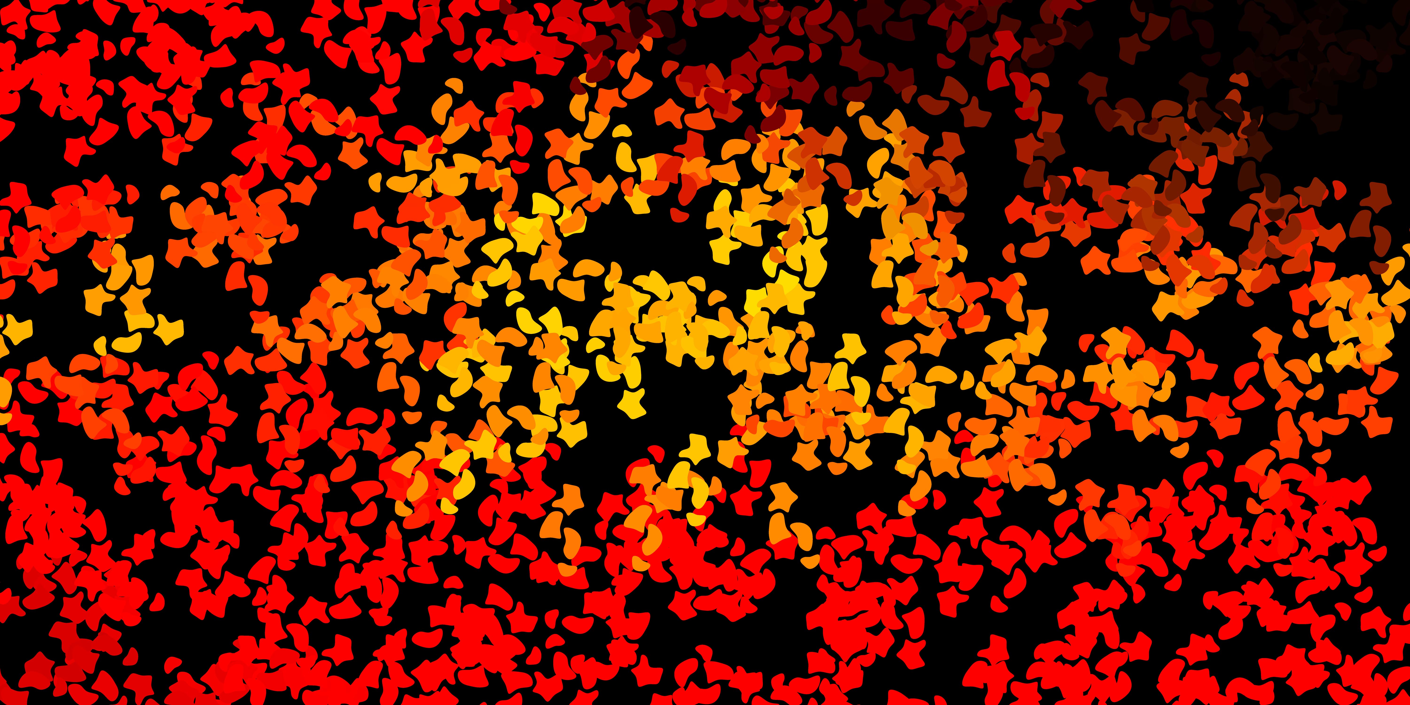 Dark Orange Vector Background With Random Forms 1873992 Vector Art At Vecteezy