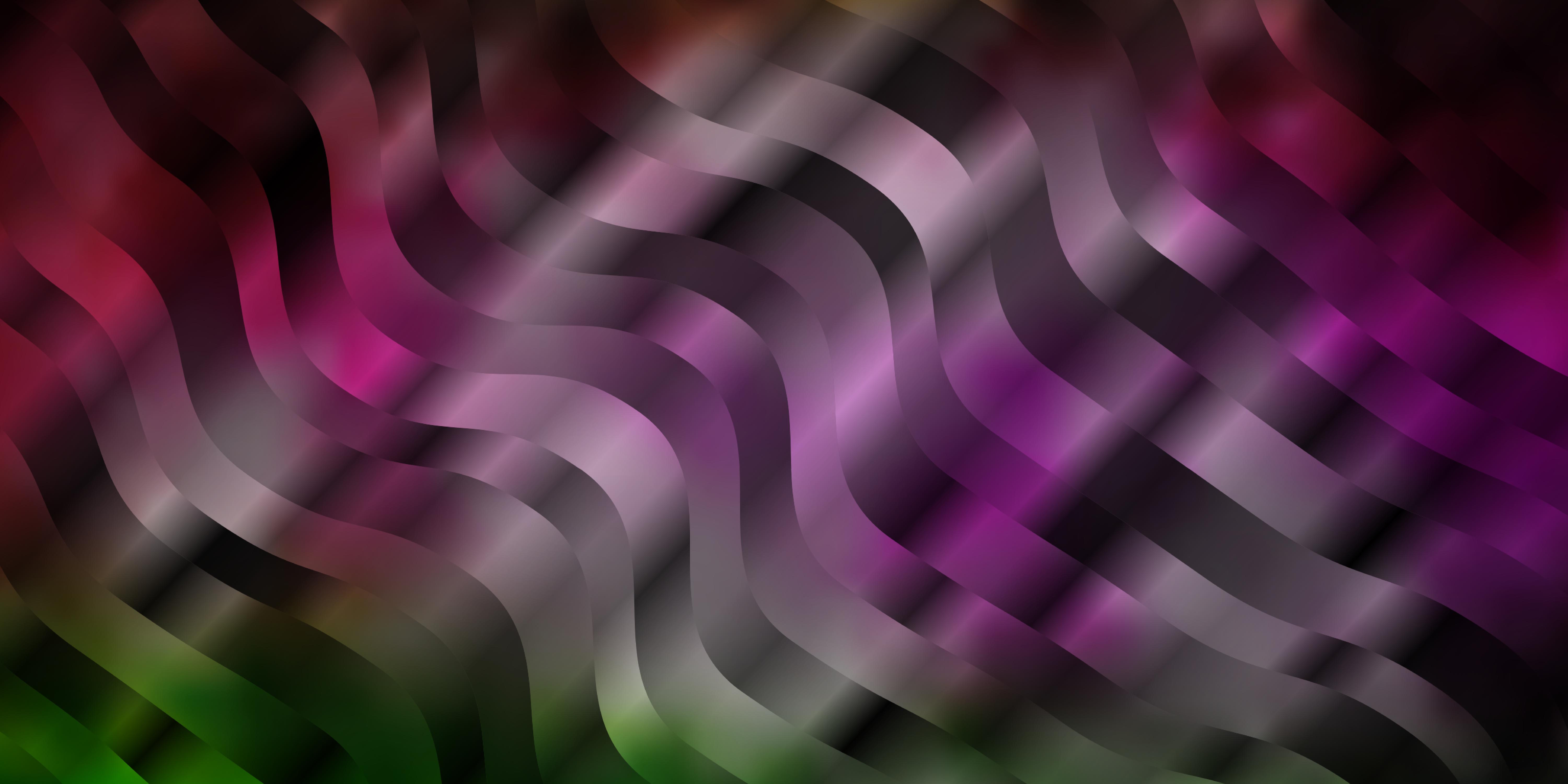 Light Pink Green Vector Pattern With Curves 1876381 Vector Art At