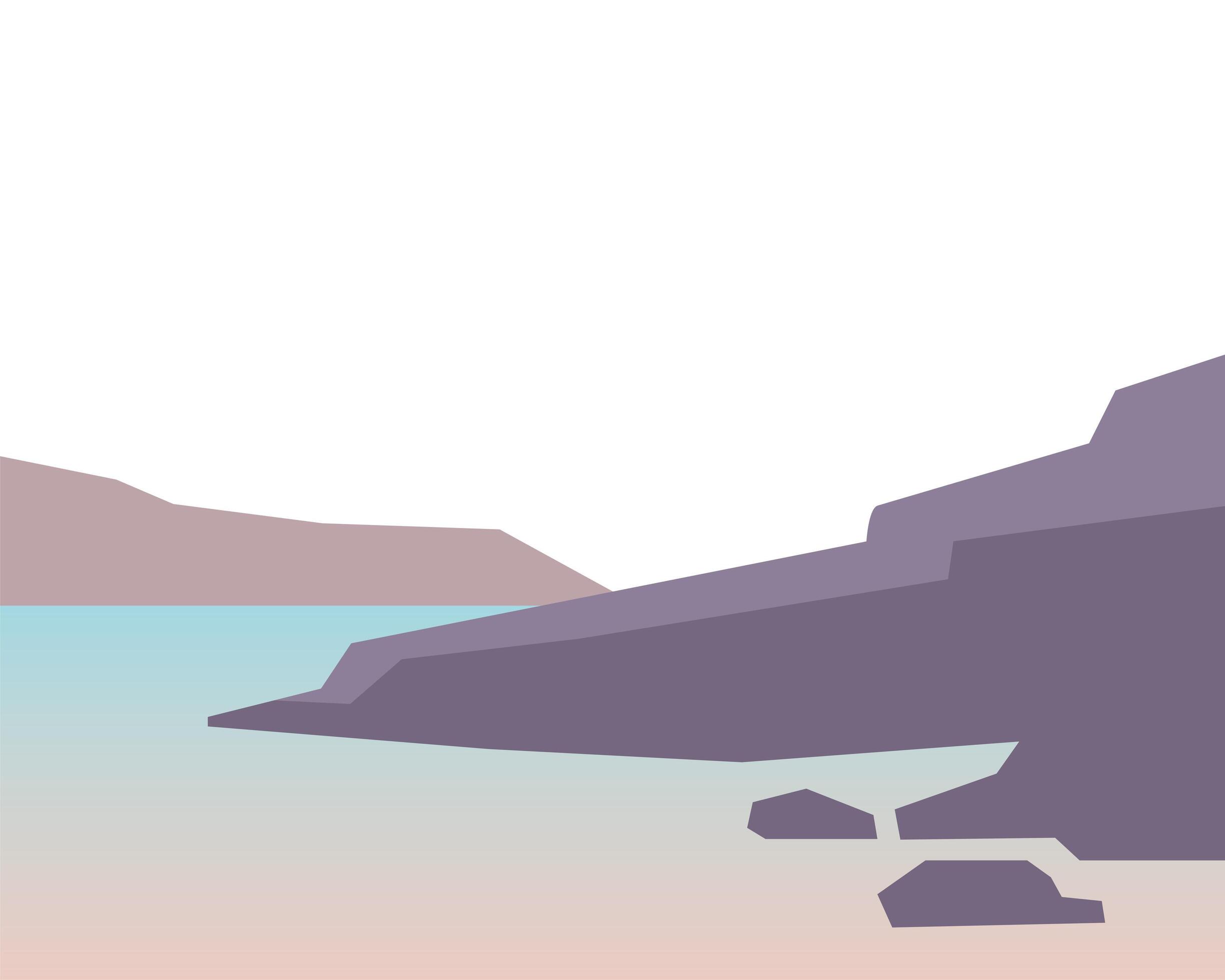 Isolated beach landscape design 1889636 Vector Art at Vecteezy