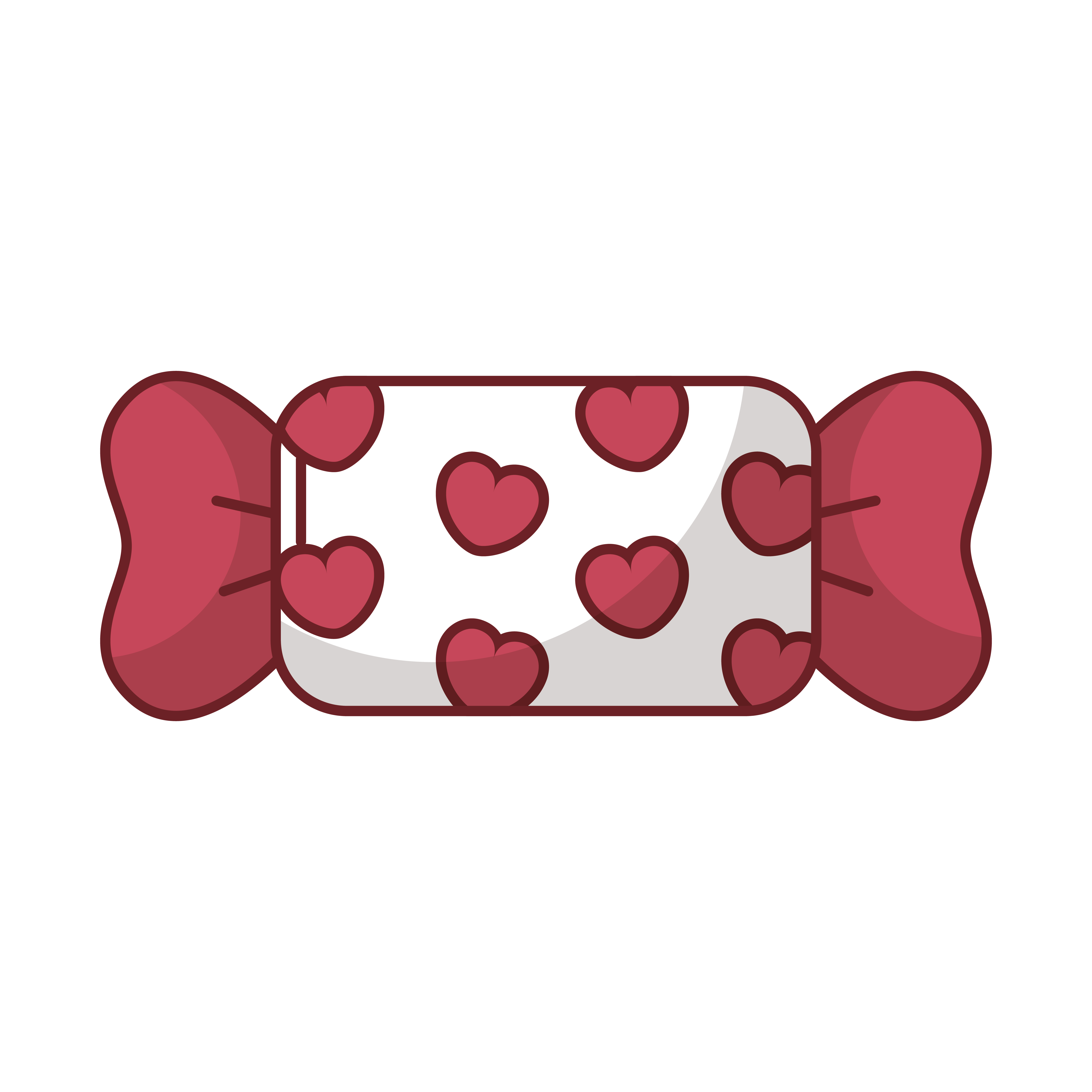 Happy Valentines Day Sweet Candy With Hearts 1890069 Vector Art At Vecteezy