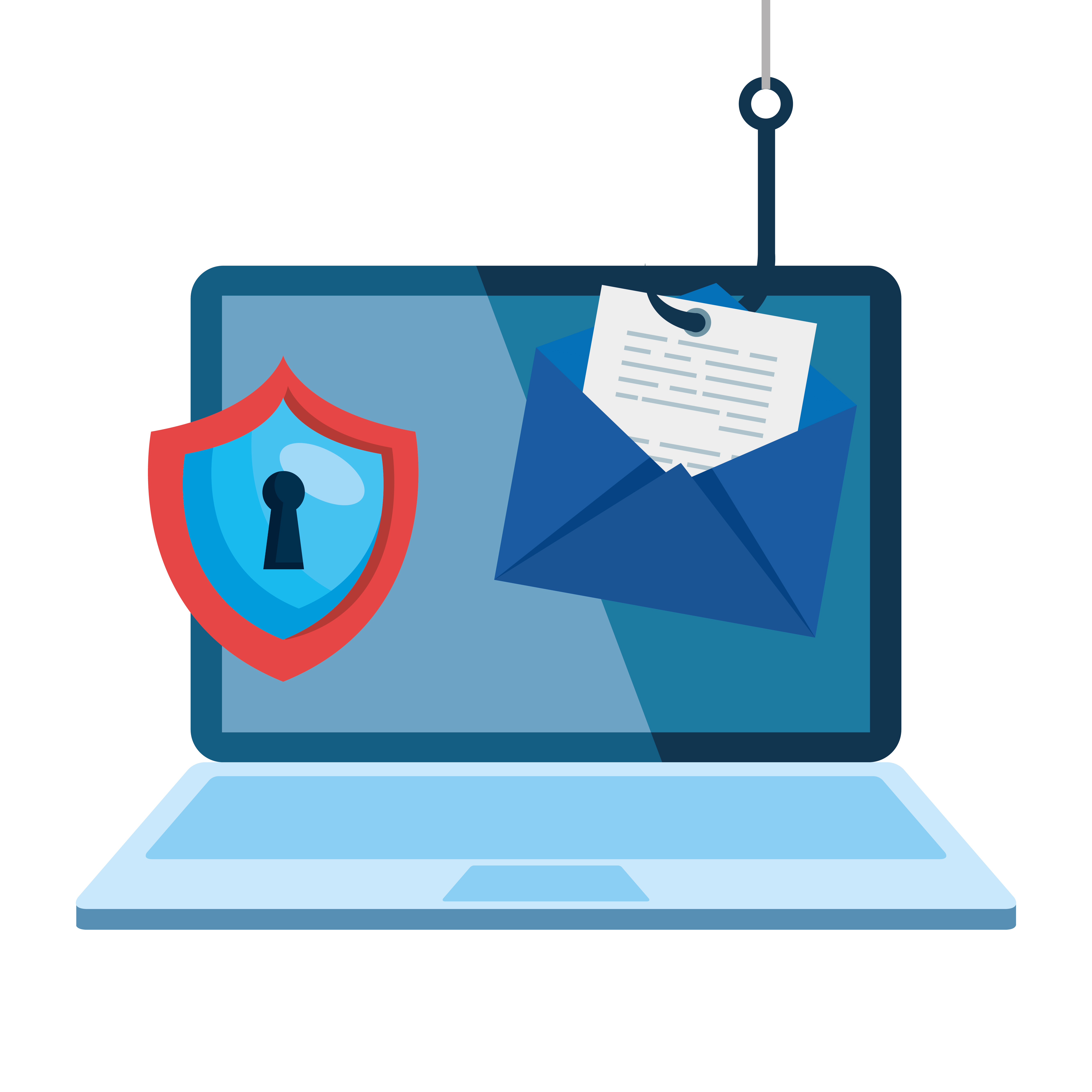 data phishing hacking online scam concept, with laptop and icons hook ... data phishing hacking online scam concept, with laptop and icons hook ...