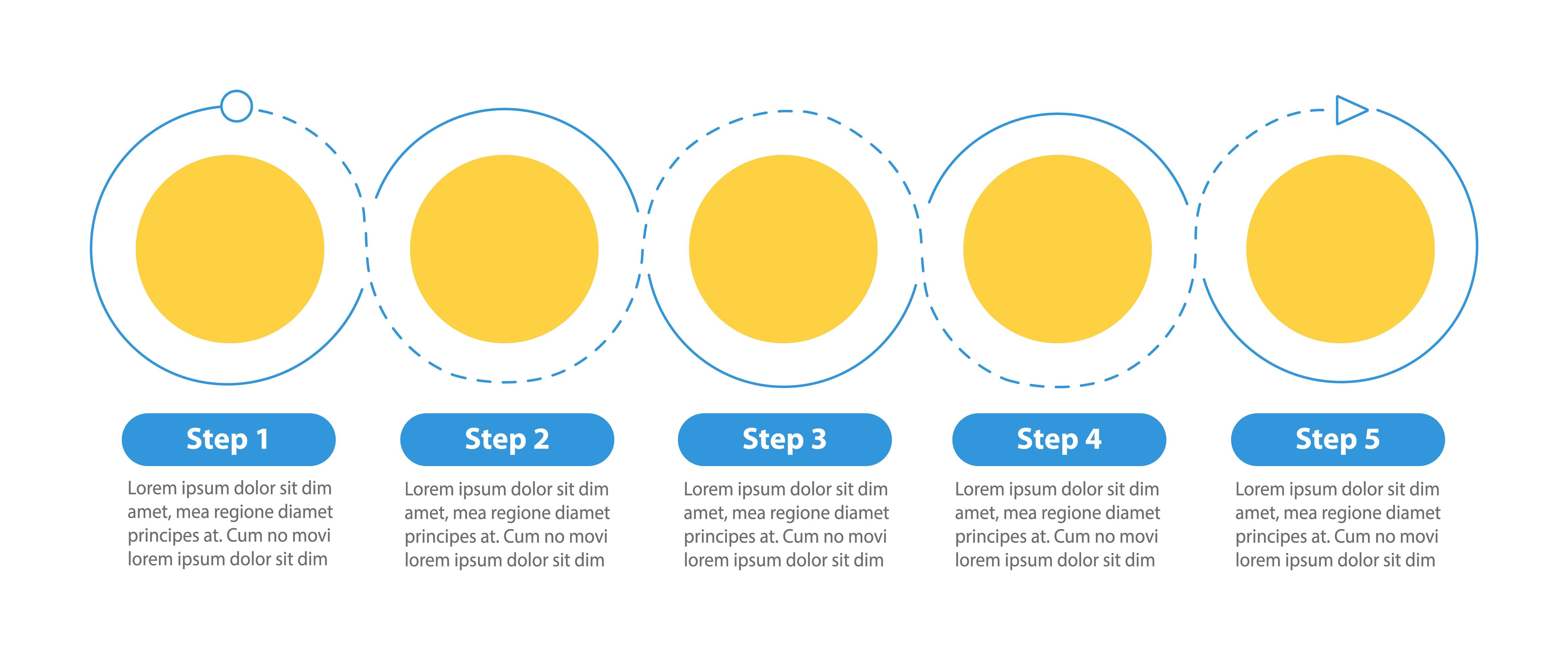 Round Flowchart Vector Infographic Template 1892908 Vector Art At Vecteezy