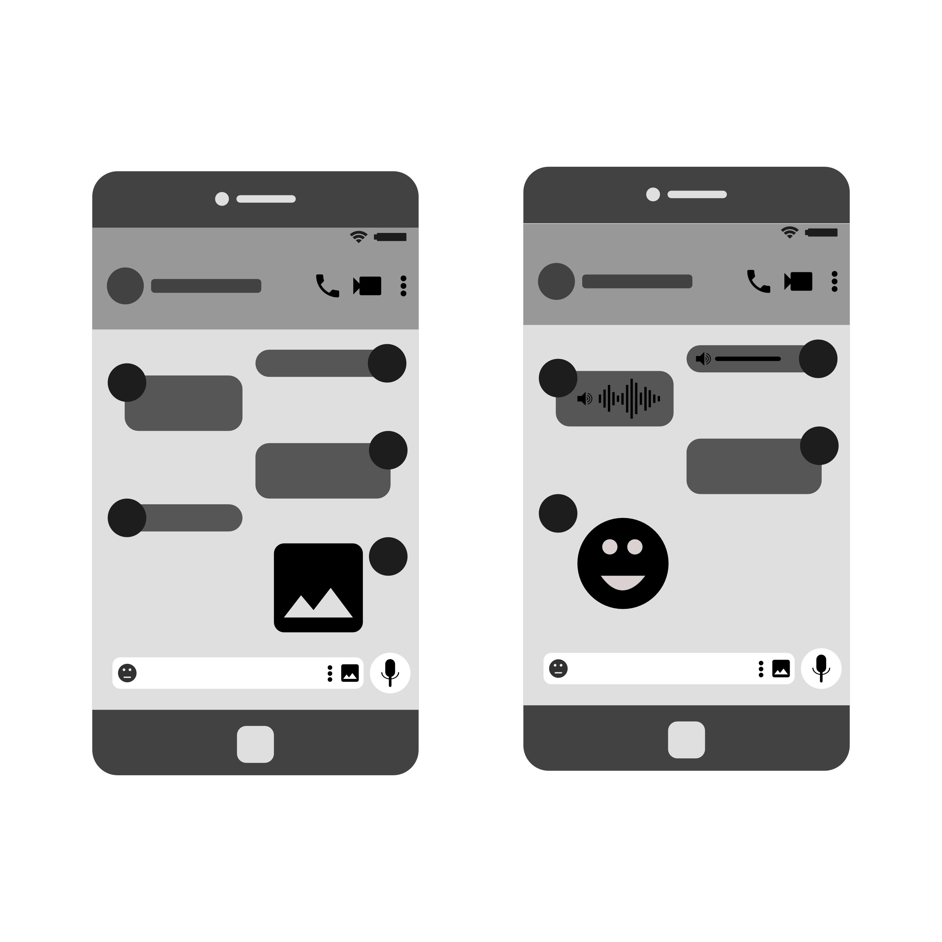Vector Chat App Design Ui 1895663 Vector Art At Vecteezy