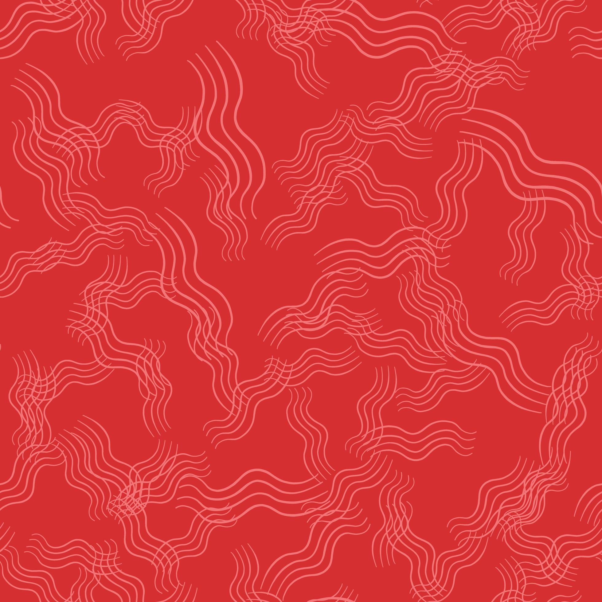 Vector seamless texture background pattern. Hand drawn, red colors ...