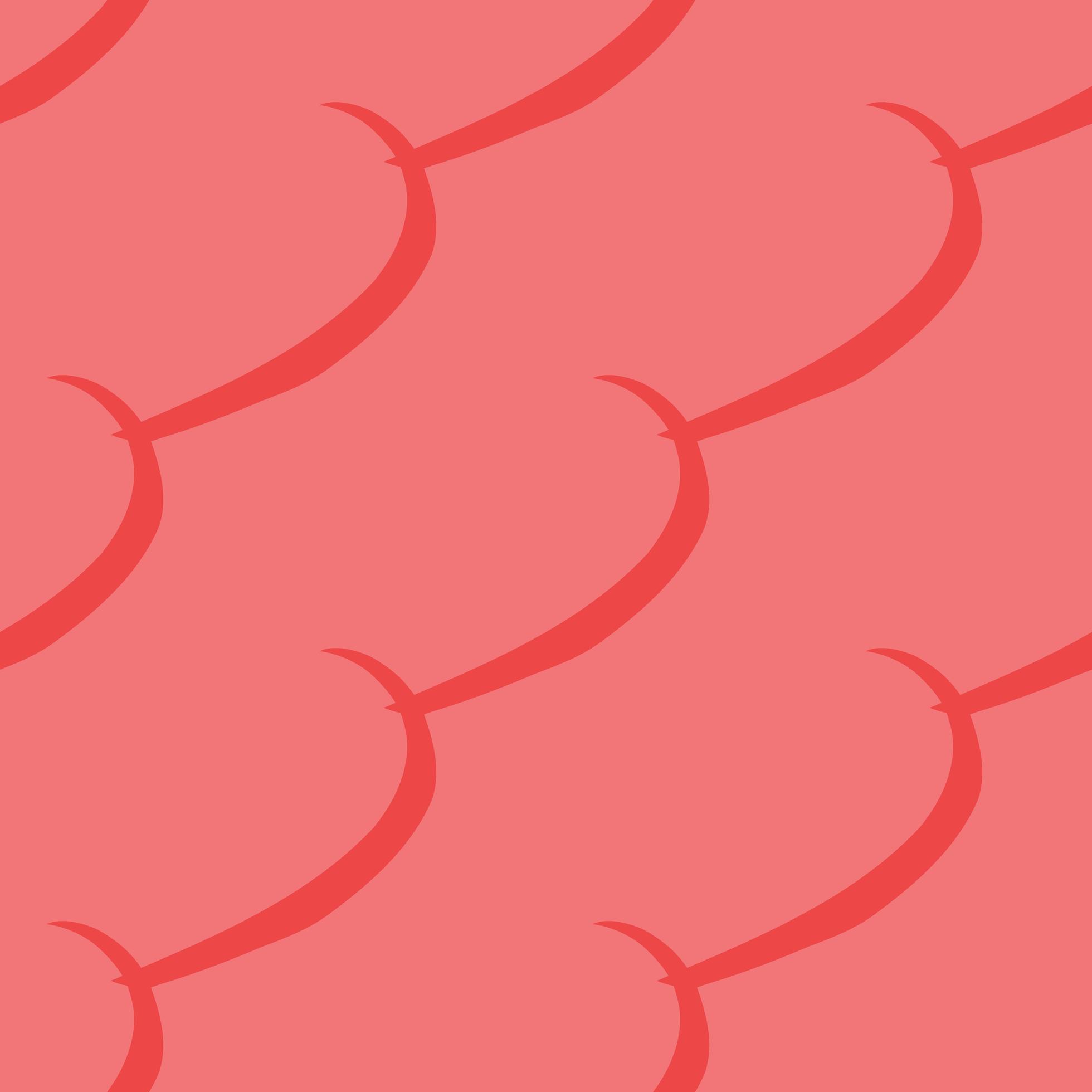 Vector seamless texture background pattern. Hand drawn, red colors ...