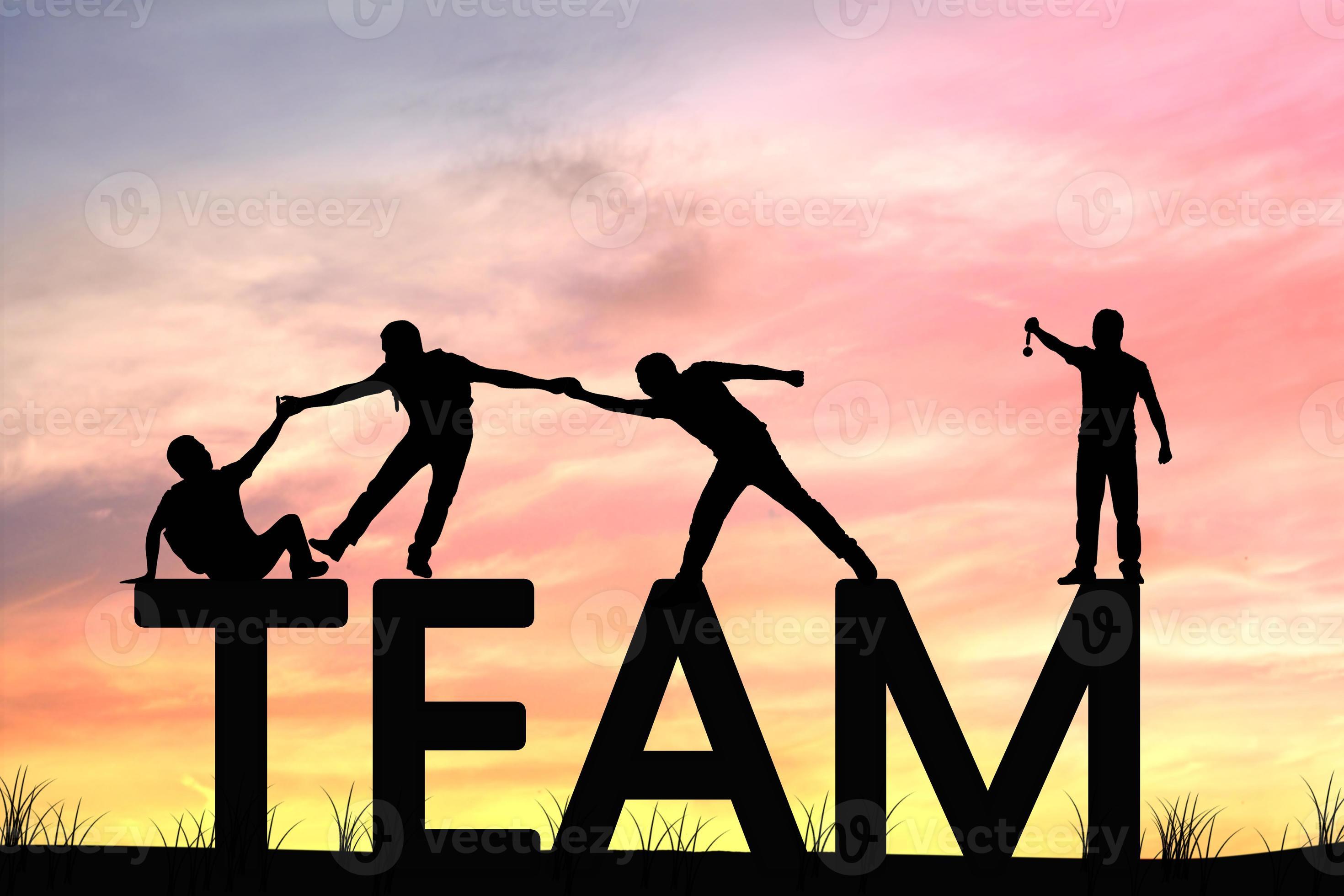Silhouette of team work 1905596 Stock Photo at Vecteezy Silhouette of team work 1905596 Stock Photo at Vecteezy