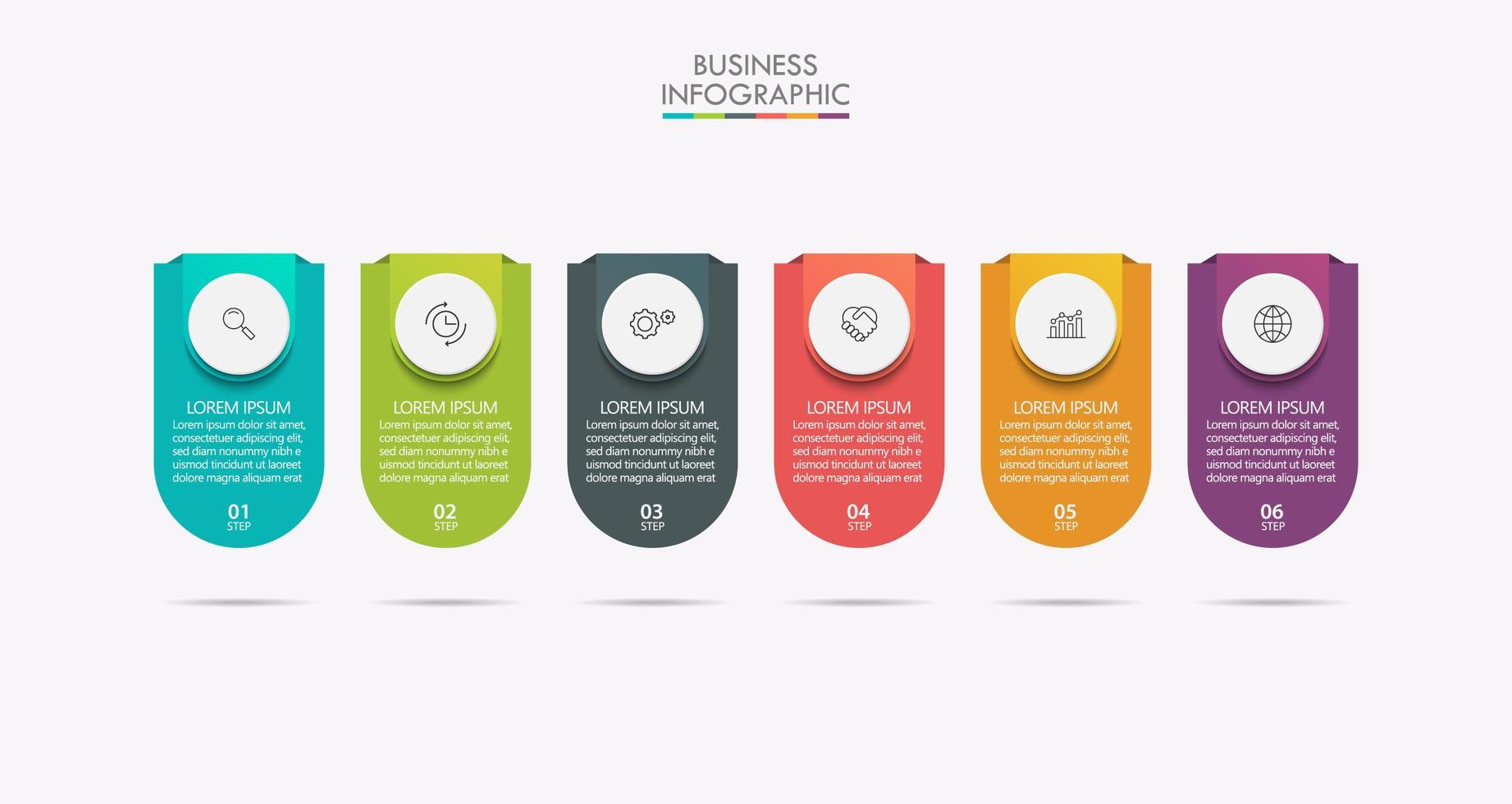 Timeline Infographics With Step Icons 1906721 Vector Art at Vecteezy