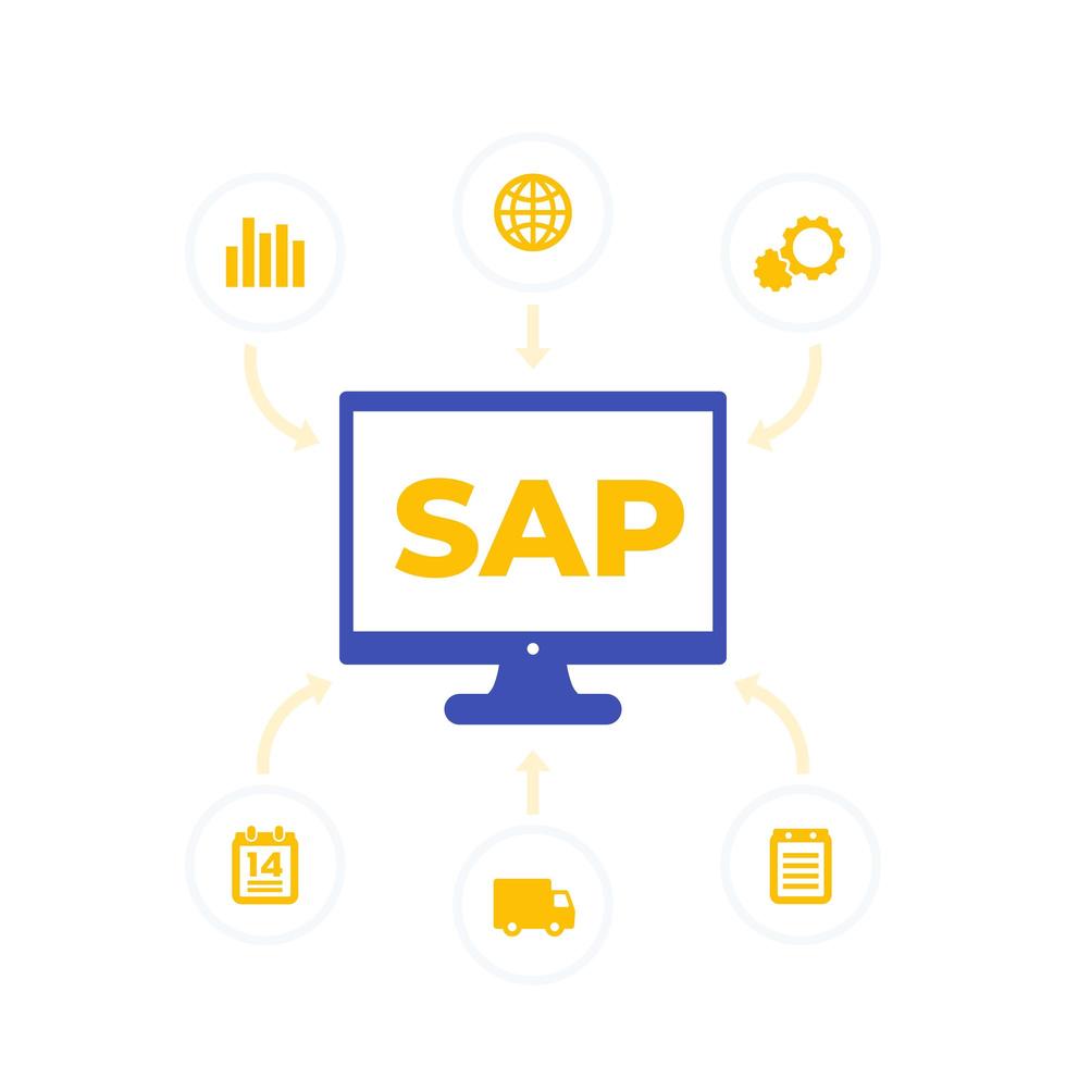 SAP, business software vector icons 1907423 Vector Art at Vecteezy