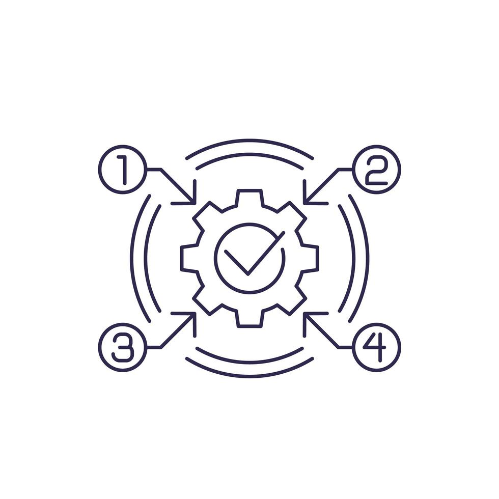 process optimization vector line icon 1907533 Vector Art at Vecteezy