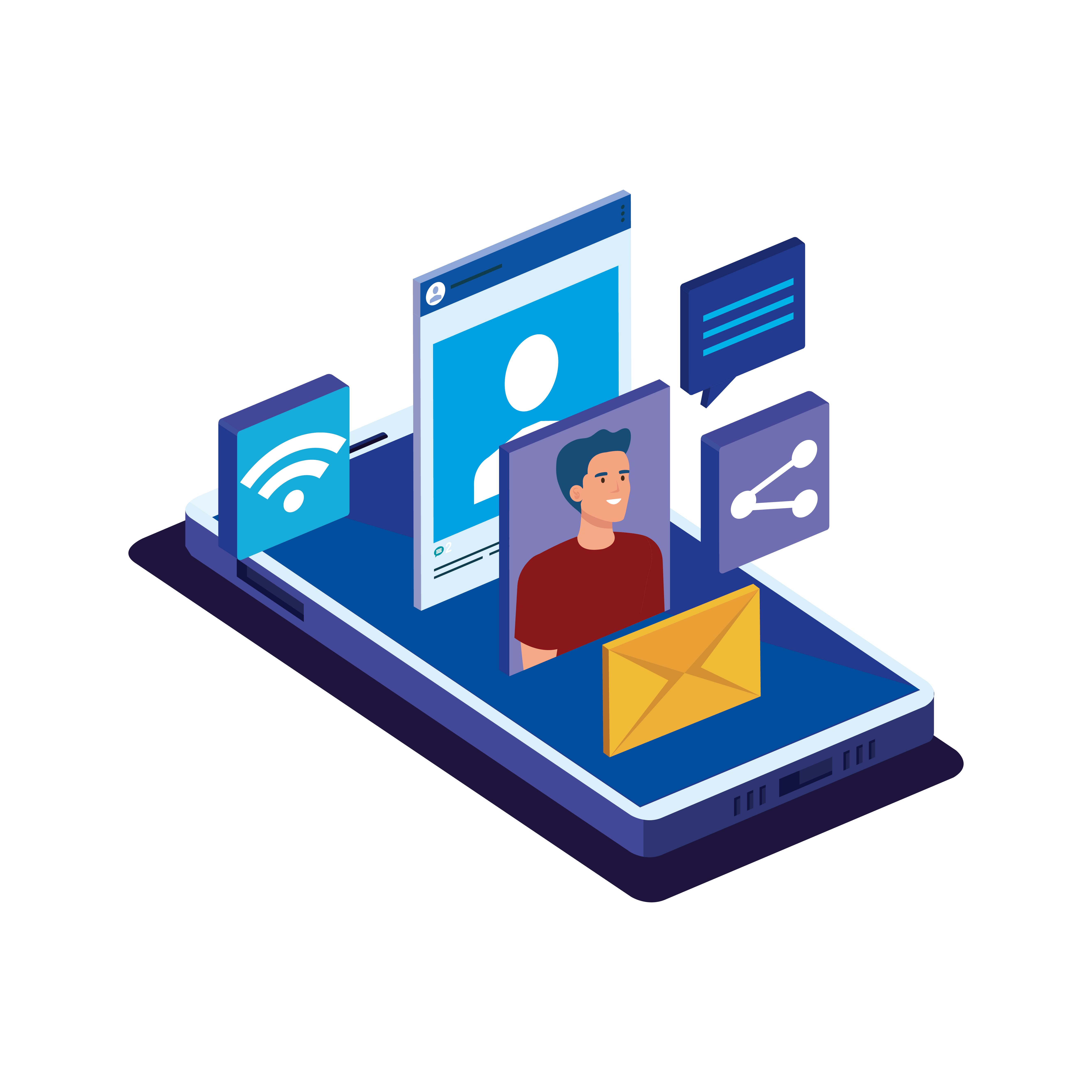 Isolated isometric smartphone vector design 1912508 Vector Art at Vecteezy