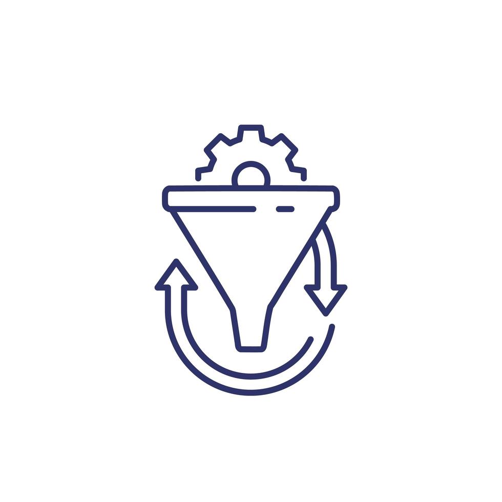 Conversion rate, funnel line icon 1918121 Vector Art at Vecteezy Conversion rate, funnel line icon 1918121 Vector Art at Vecteezy