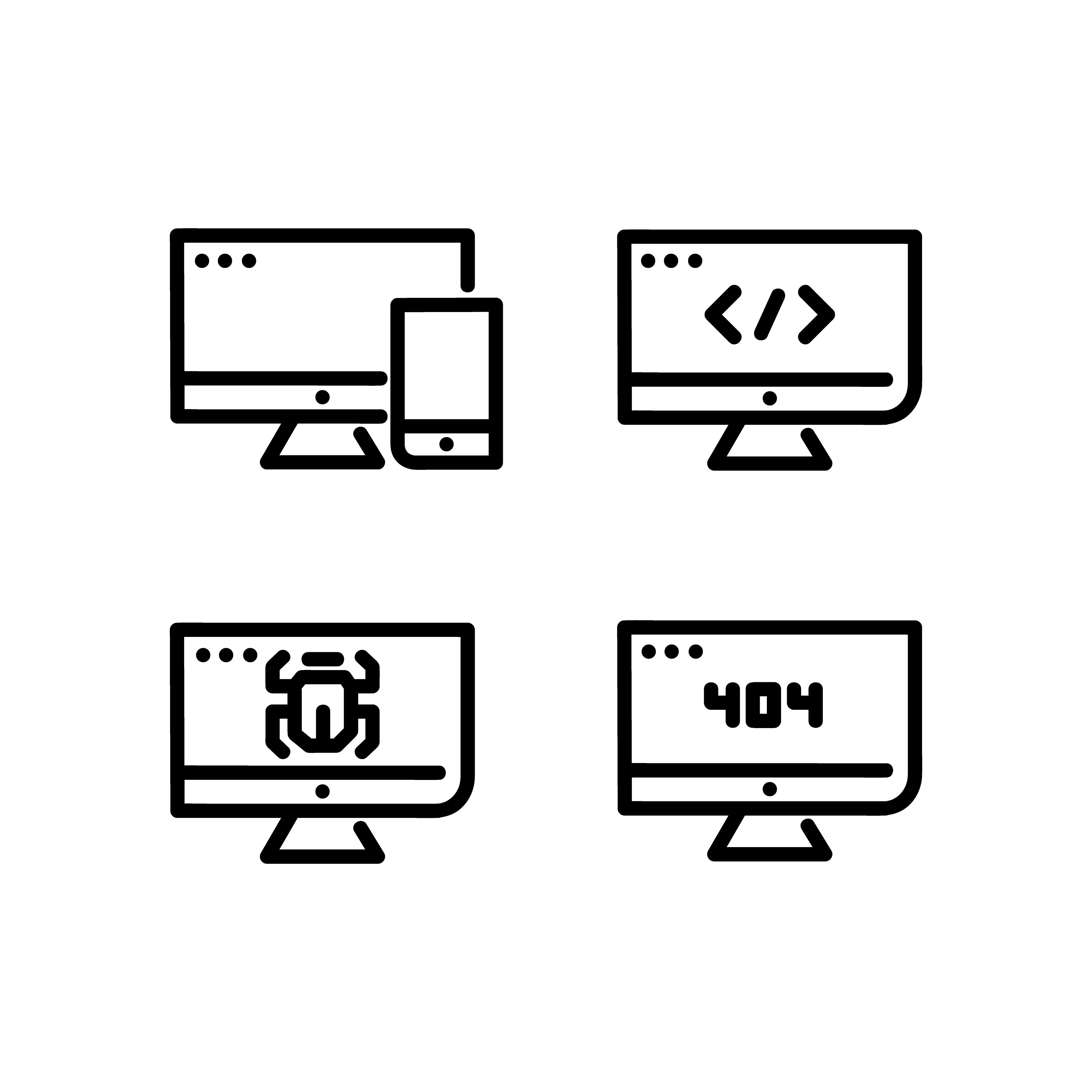 Web Development Icon Vector Art, Icons, and Graphics for Free Download