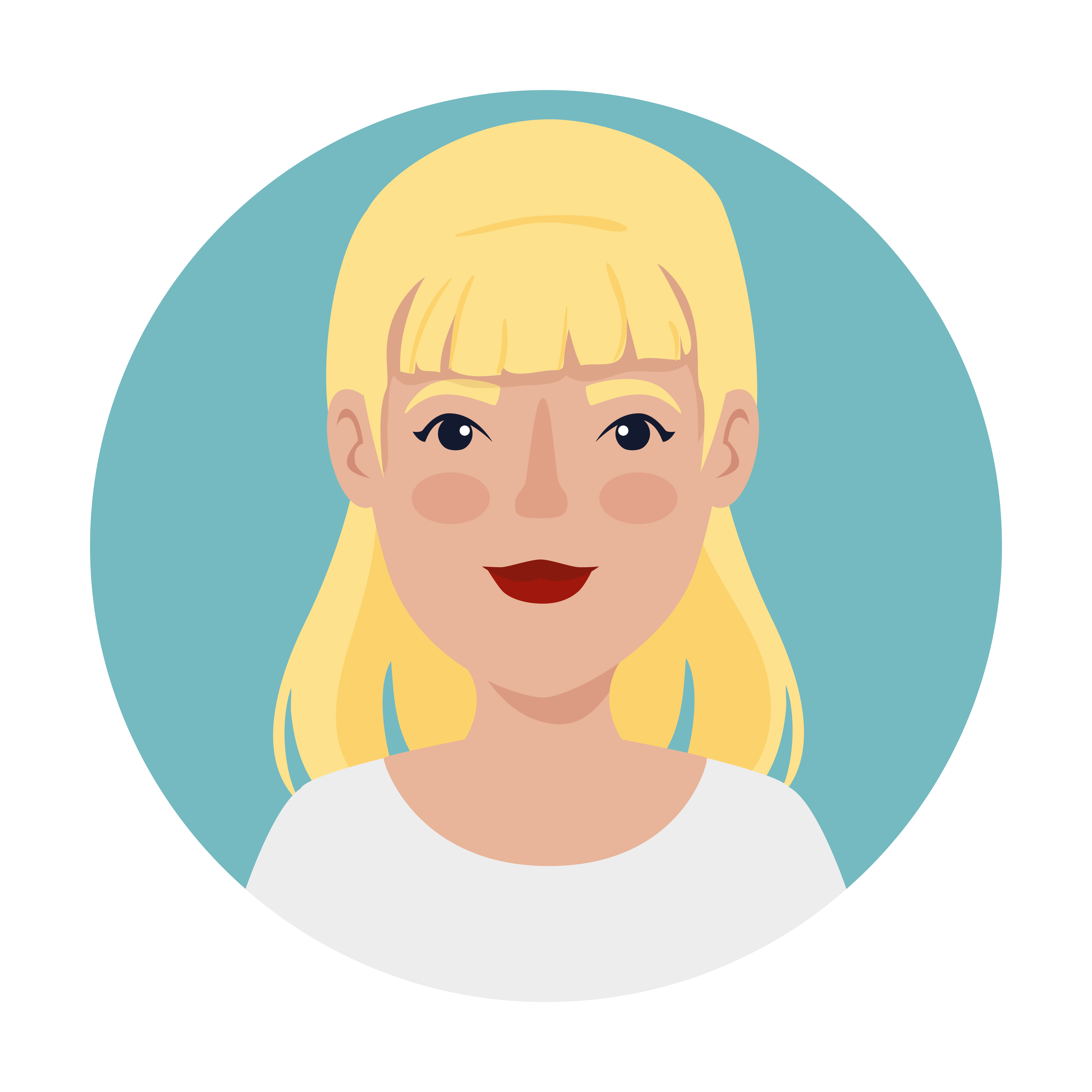 Blonde Woman Vector Art Icons And Graphics For Free Download