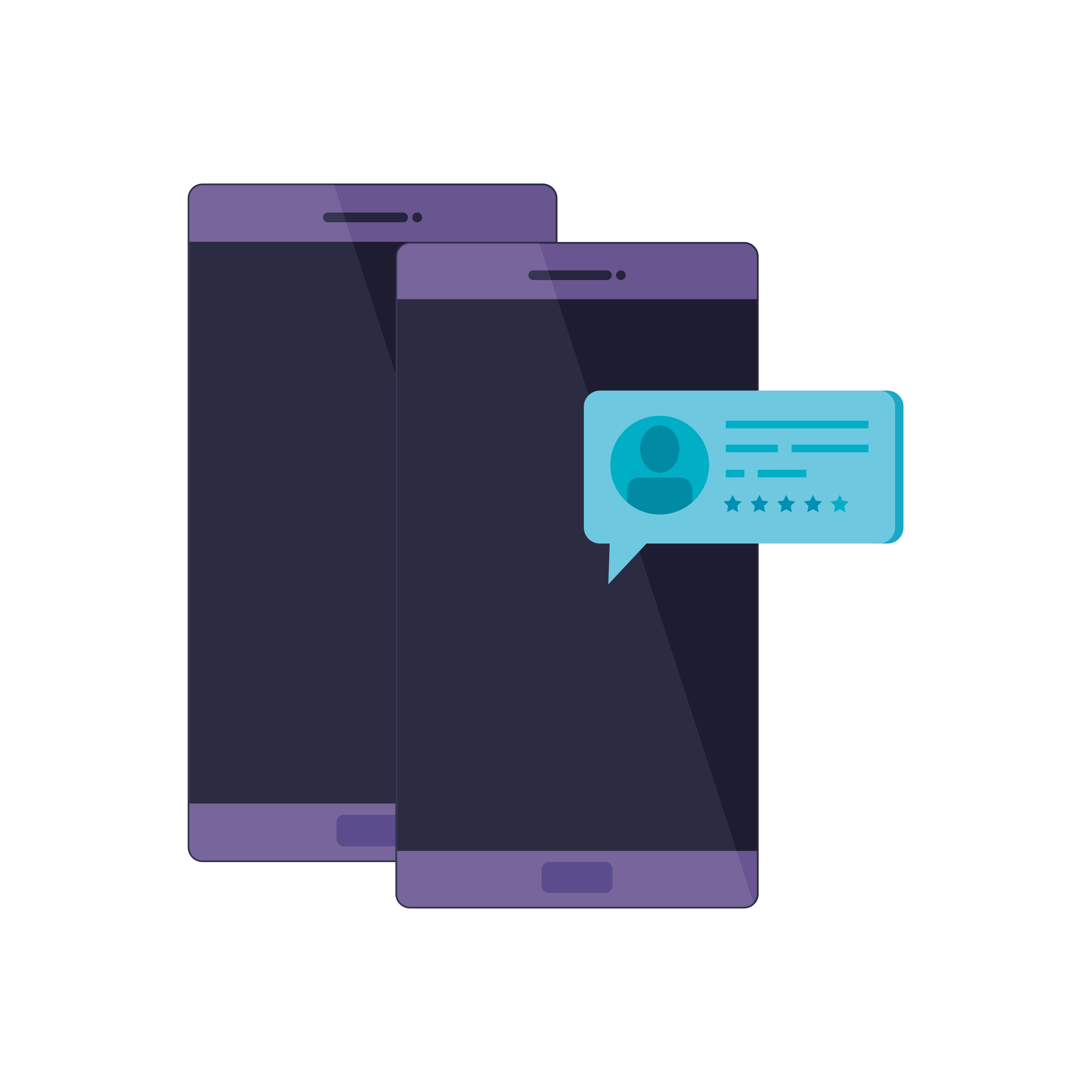 set smartphone device with speech bubbles 1923632 Vector Art at Vecteezy