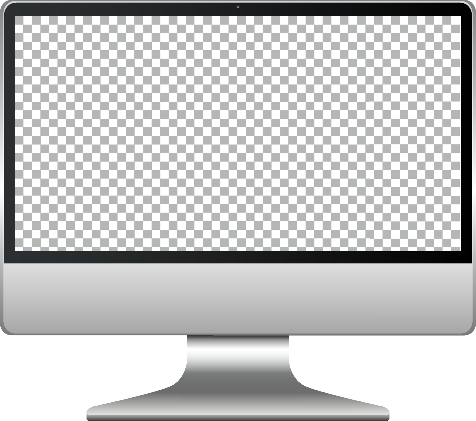 Computer display monitor isolated on white background 1929294 Vector ...