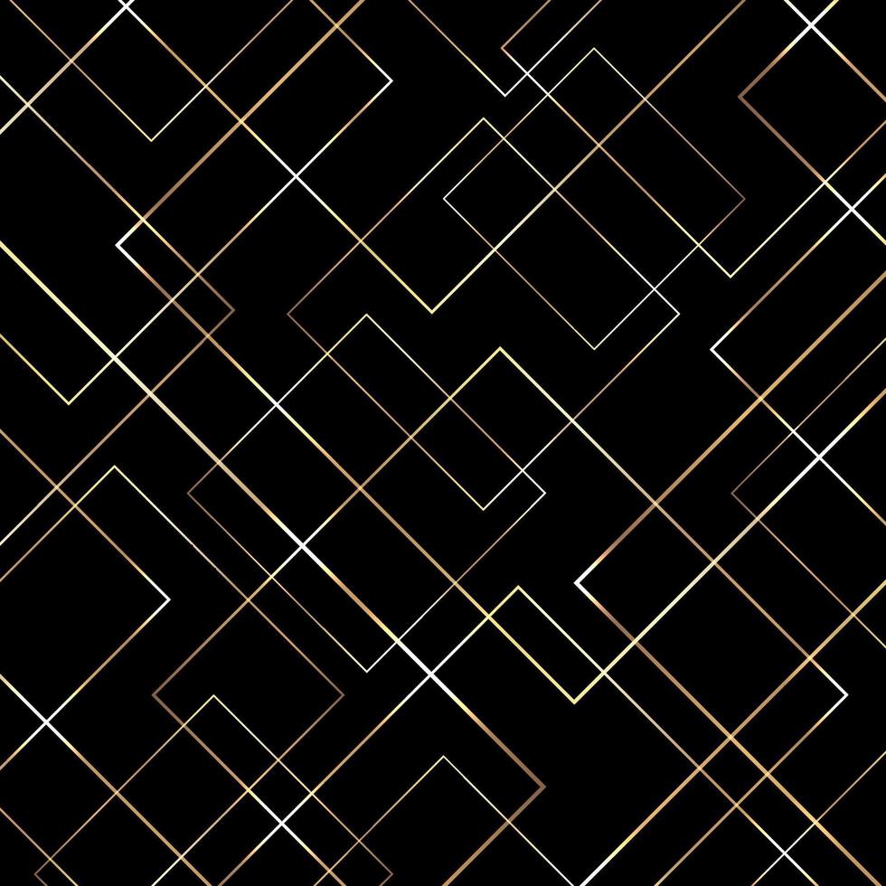 Abstract Geometric Gold Lines Pattern on Black Background. 1936797 ...