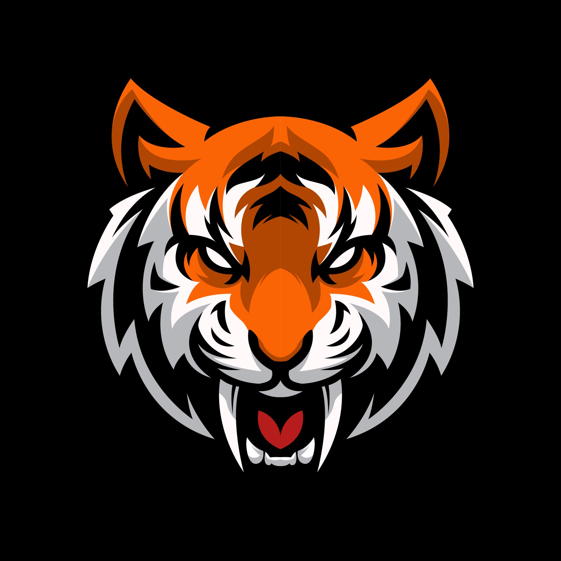 Angry tiger head mascot 1937387 Vector Art at Vecteezy Angry tiger head mascot 1937387 Vector Art at Vecteezy