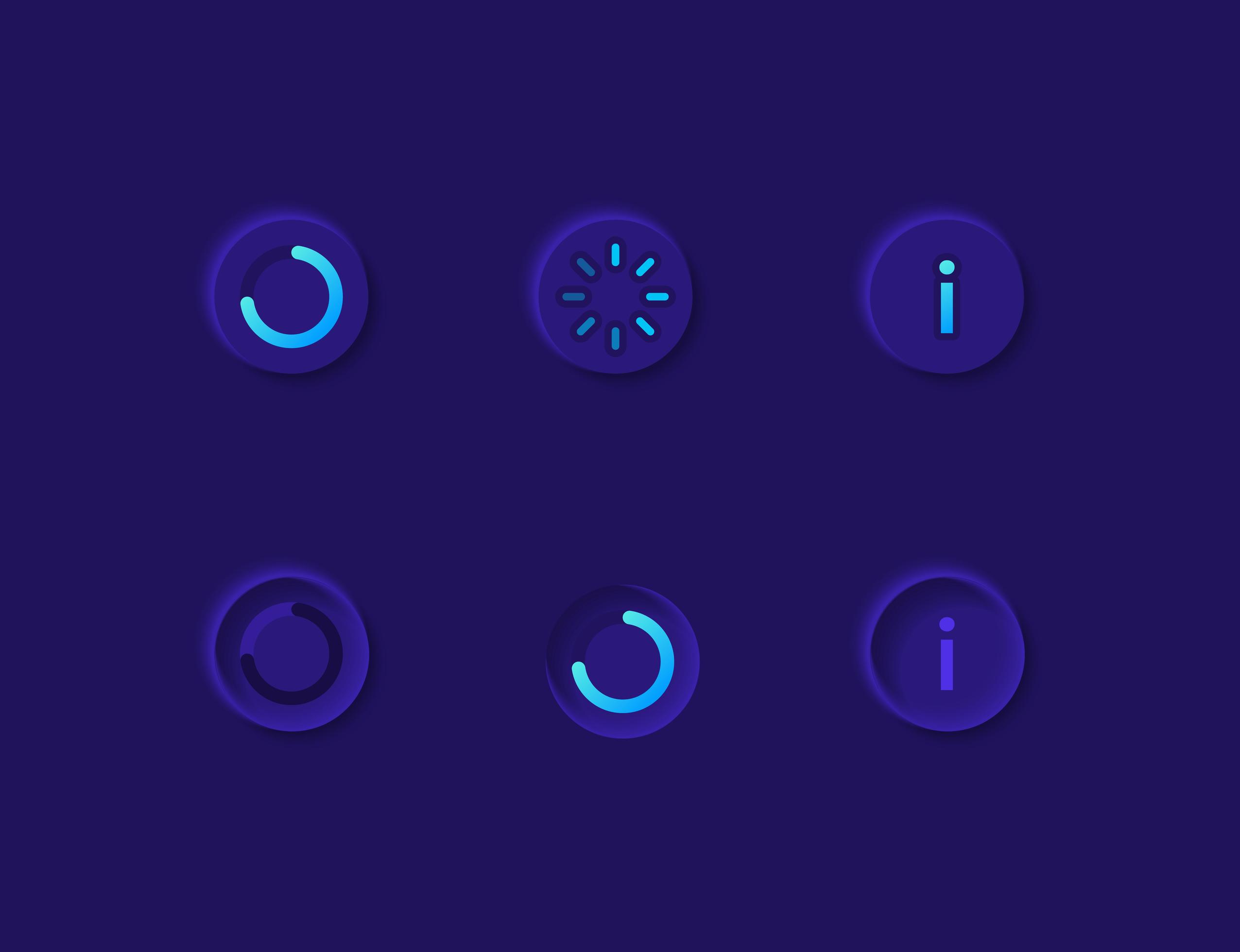 Loading UI elements kit 1938805 Vector Art at Vecteezy