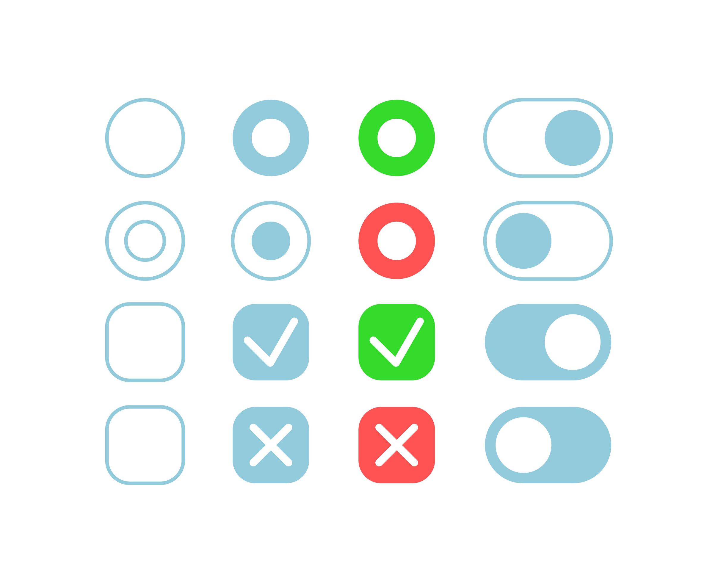 Confirmation buttons UI elements kit 1938841 Vector Art at Vecteezy Confirmation buttons UI elements kit 1938841 Vector Art at Vecteezy
