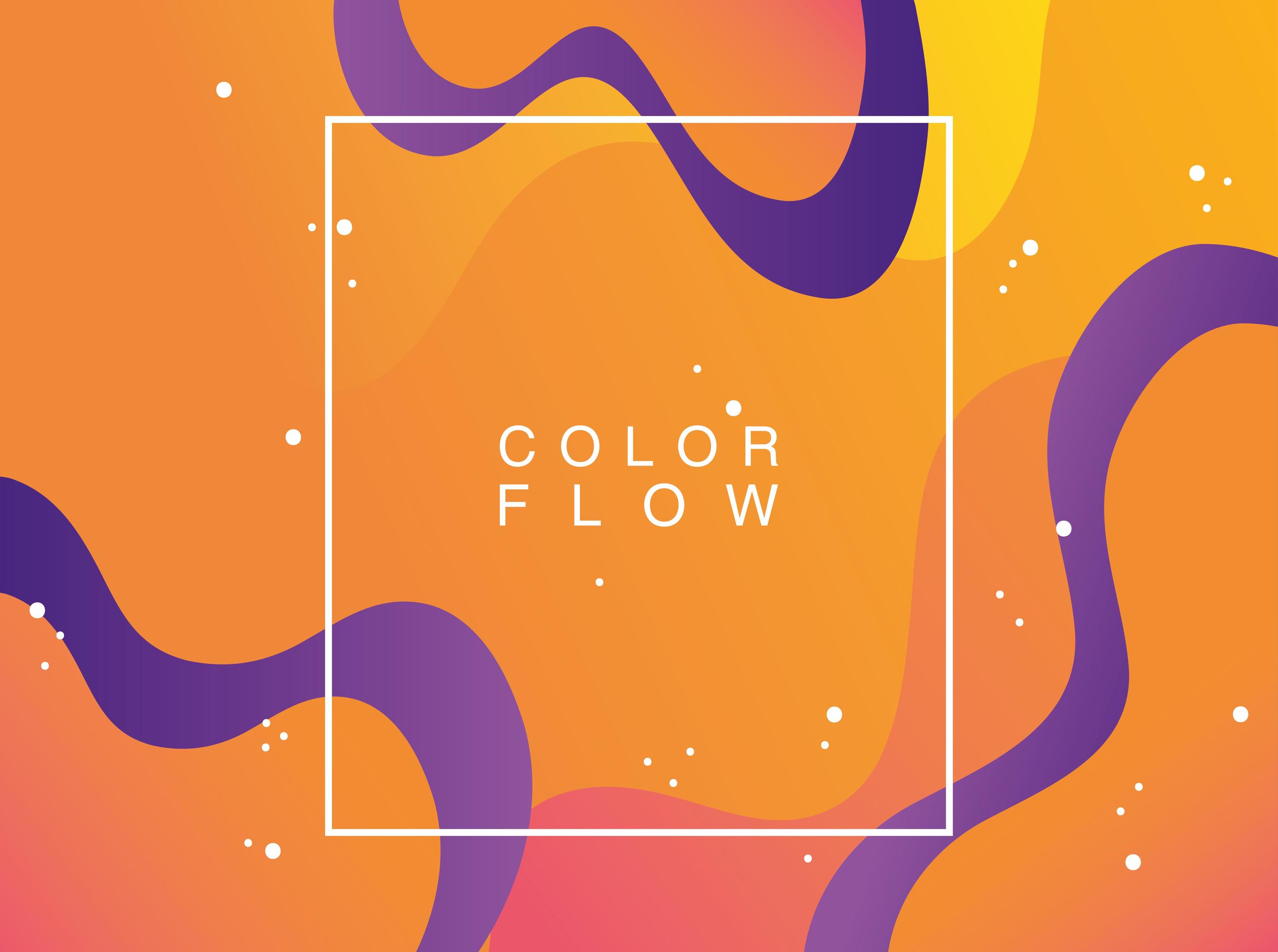color flow with square frame background 1942563 Vector Art at Vecteezy