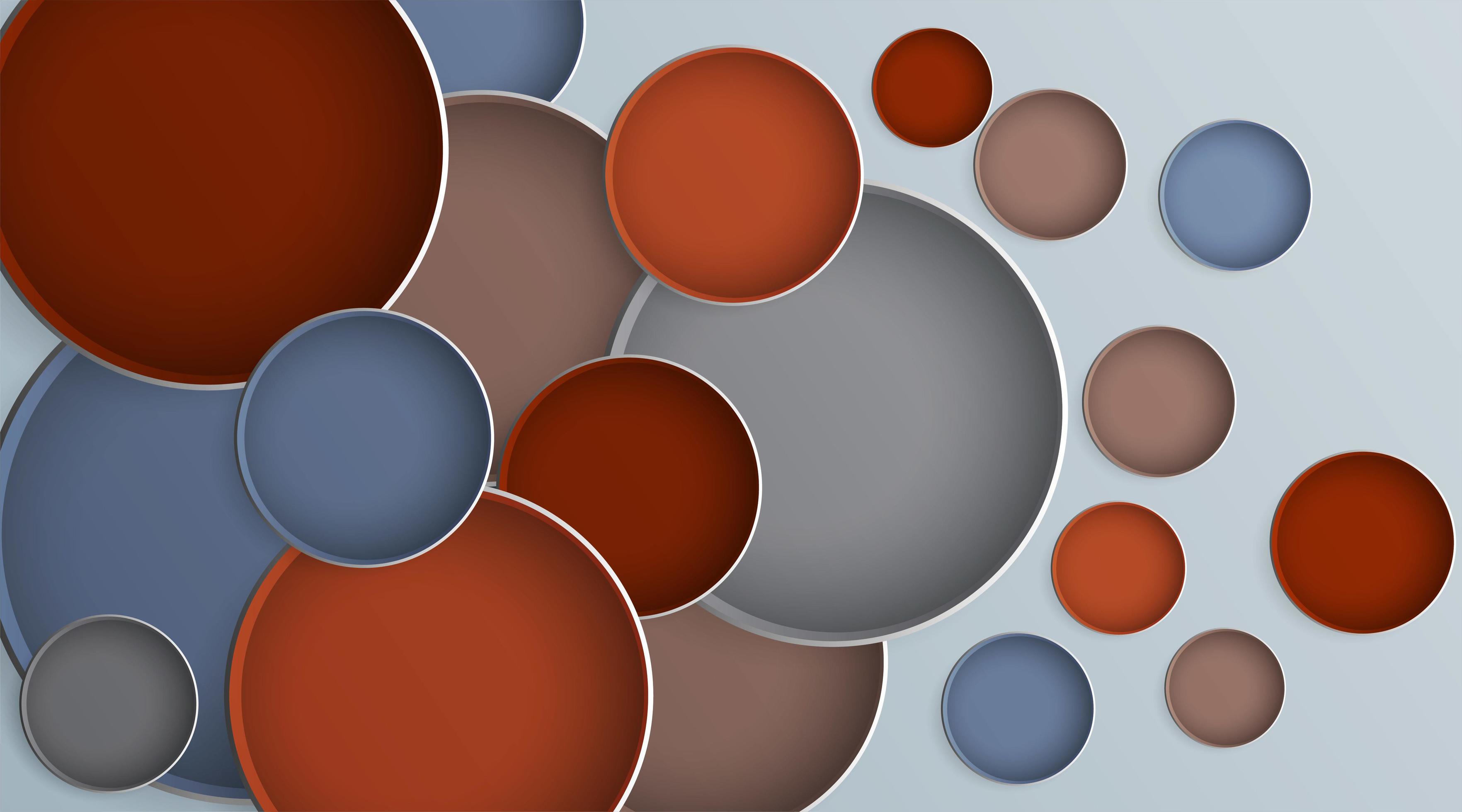 abstract background realistic design circle overlapping. design vector ...