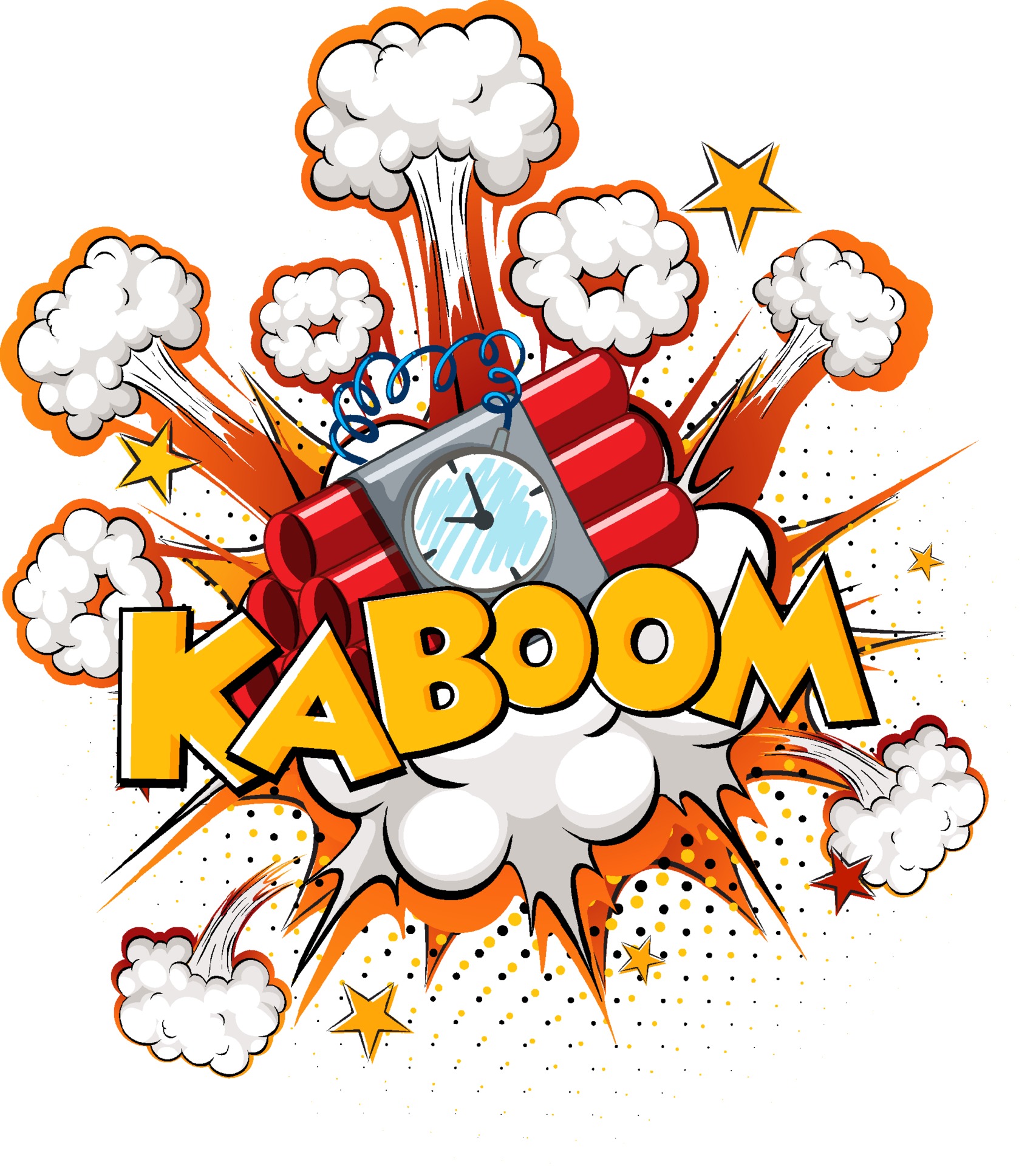 Comic speech bubble with kaboom text 1945636 Vector Art at Vecteezy