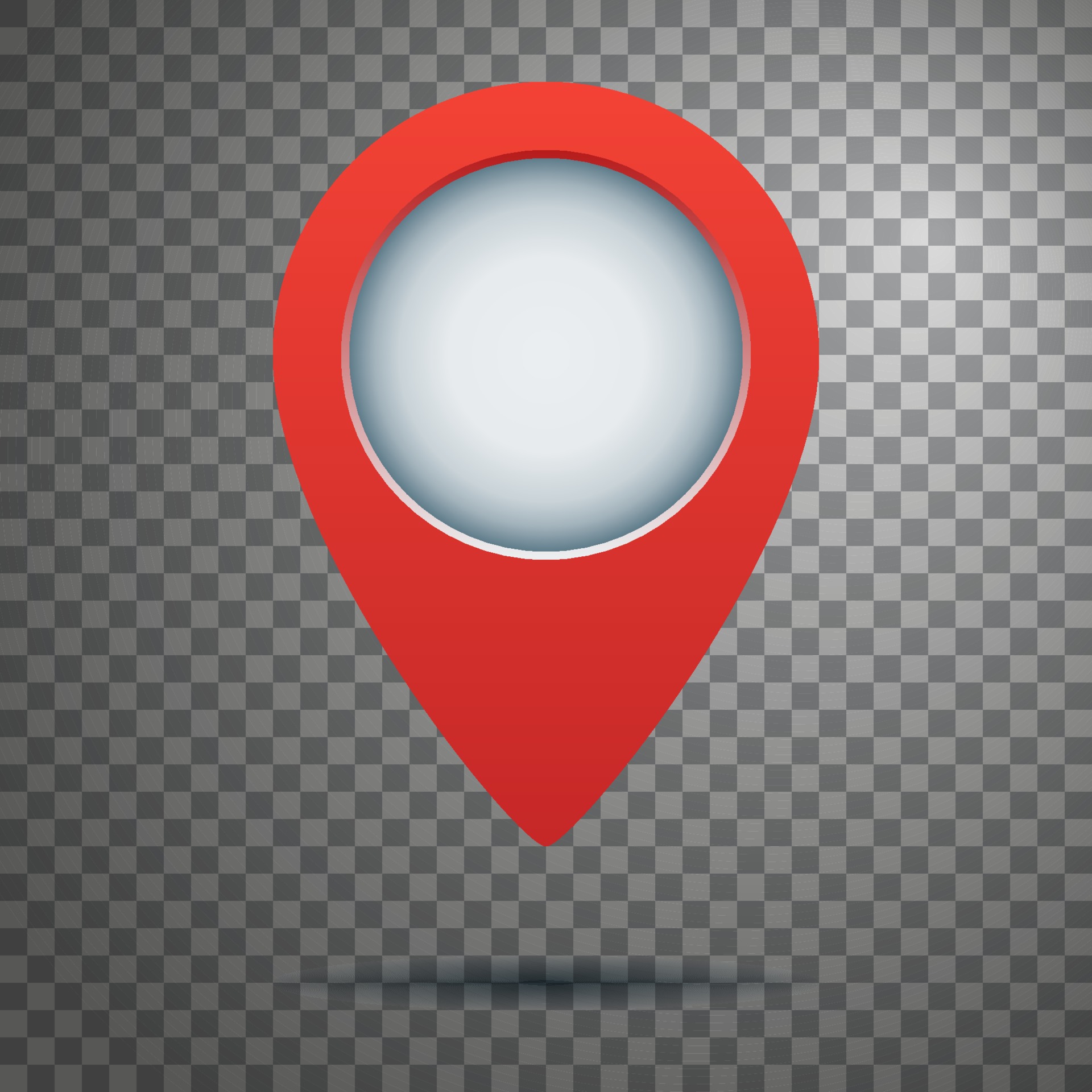 Red marker in 3d style for maps and games 1946026 Vector Art at Vecteezy