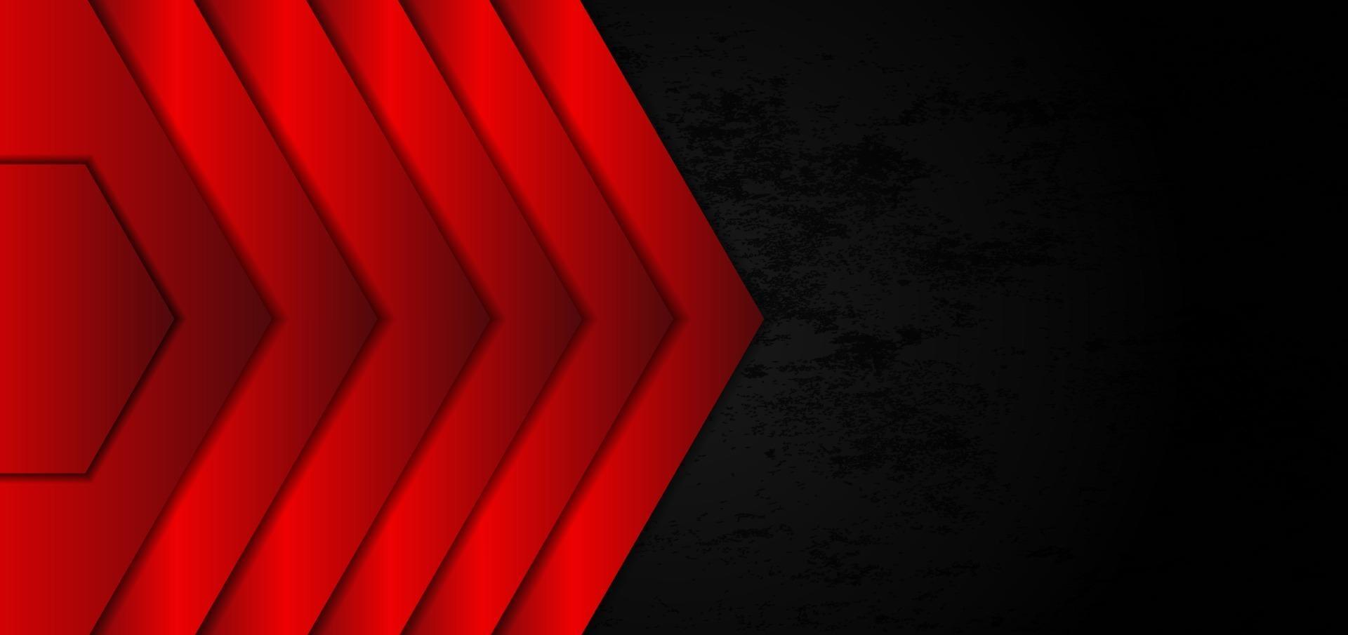 Abstract Template Red Triangle Geometric Overlap Layer On Grunge Black Background 1946656