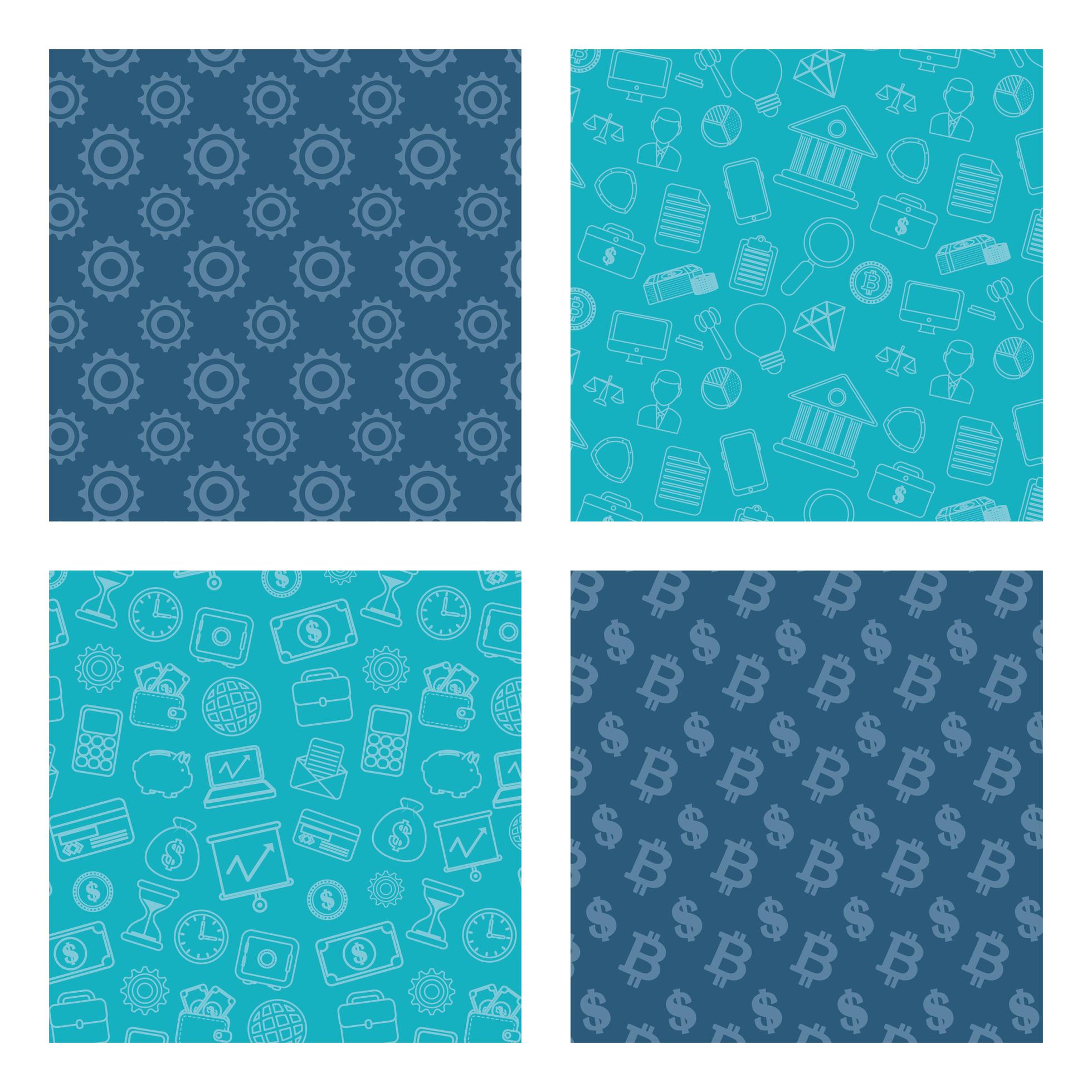 finance pattern background set 1950397 Vector Art at Vecteezy