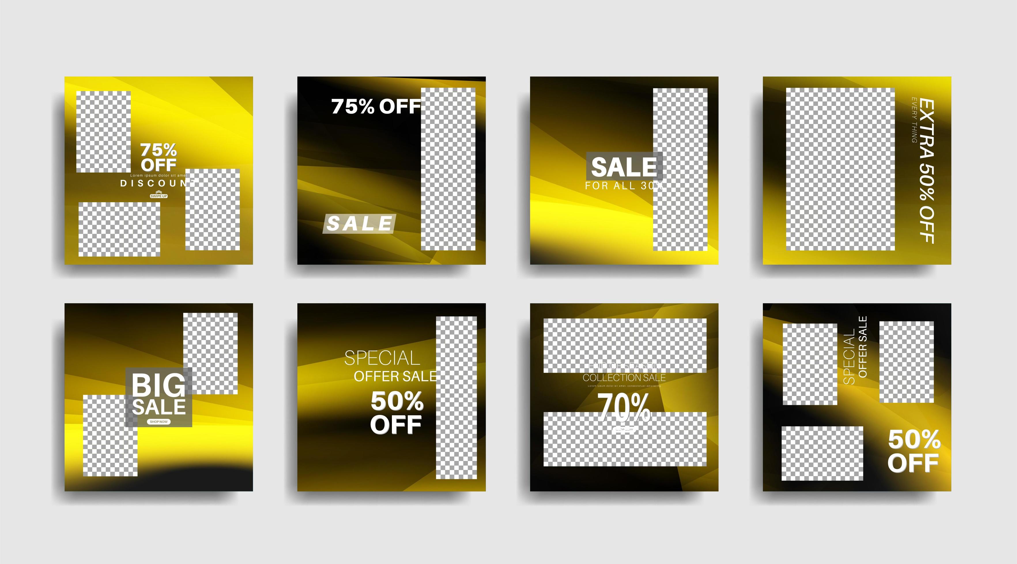 Geometric shape banner template that can be edited for social media ...