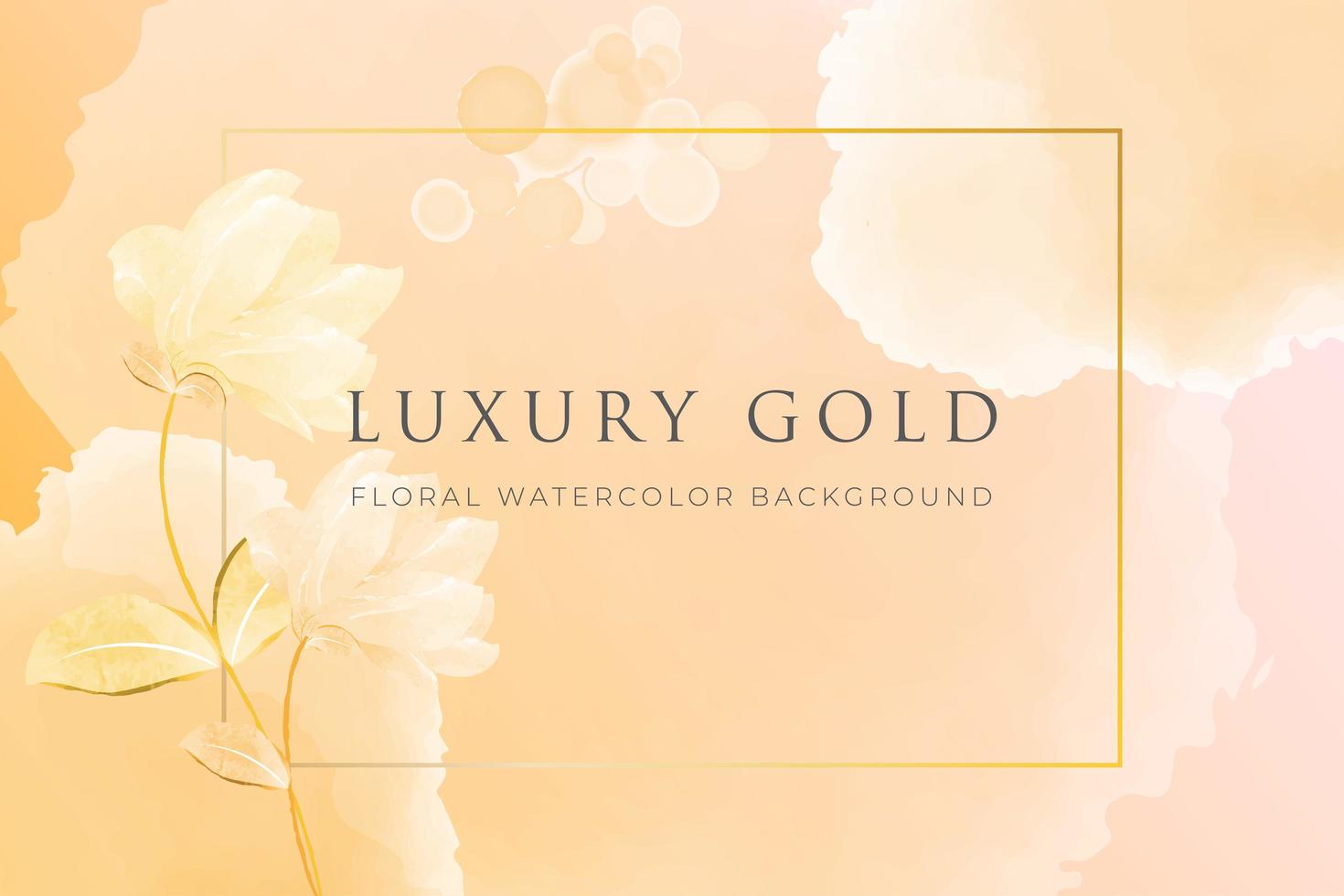 Watercolor floral background with yellow gold pastel concept 1952057 ... Watercolor floral background with yellow gold pastel concept 1952057 ...
