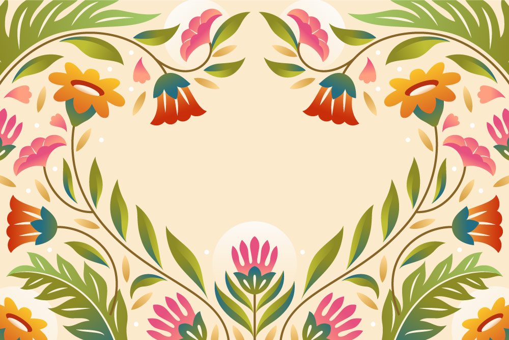 Spring Floral Gradient Background 1953569 Vector Art at Vecteezy