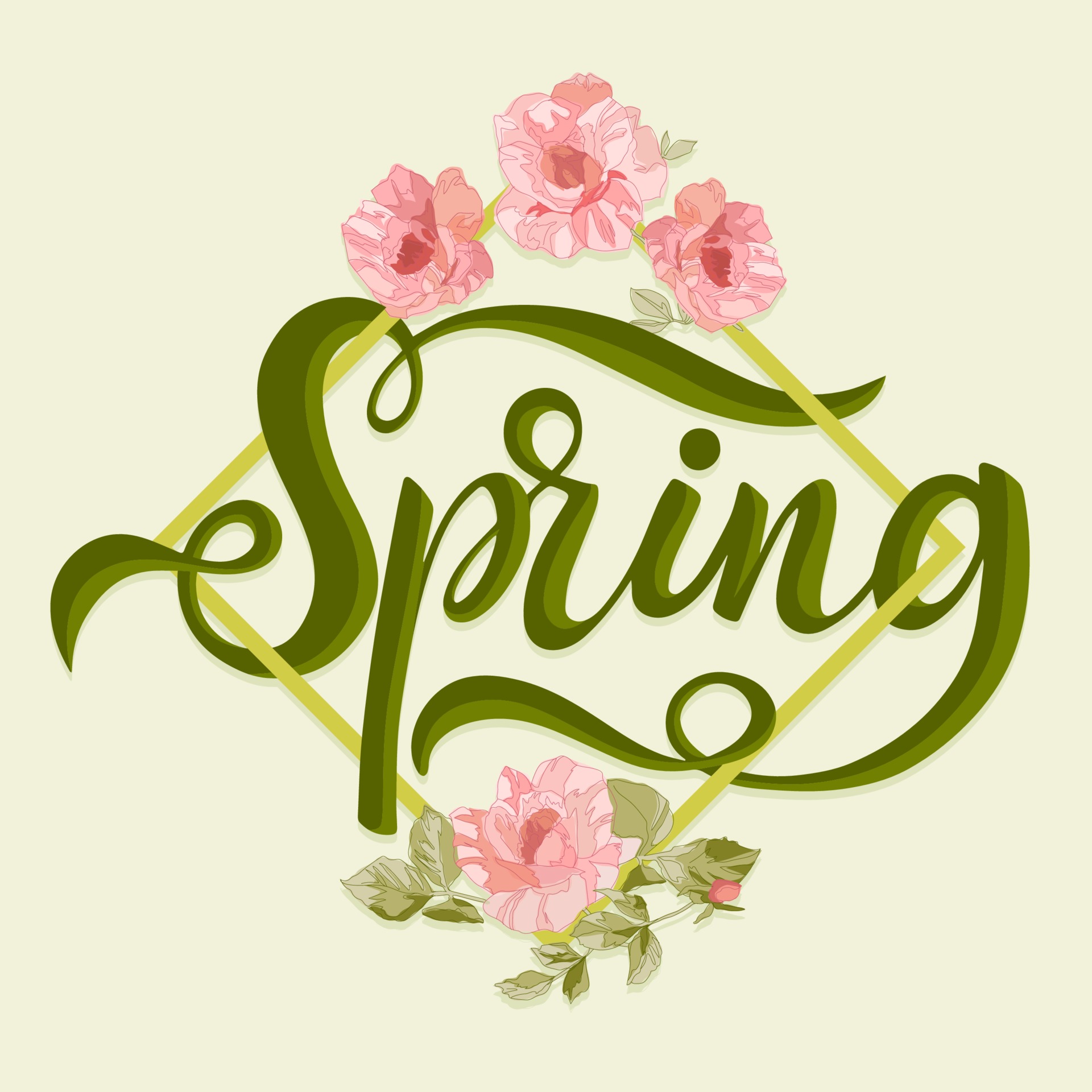 Spring background with beautiful colorful flower 1967259 Vector Art at ...
